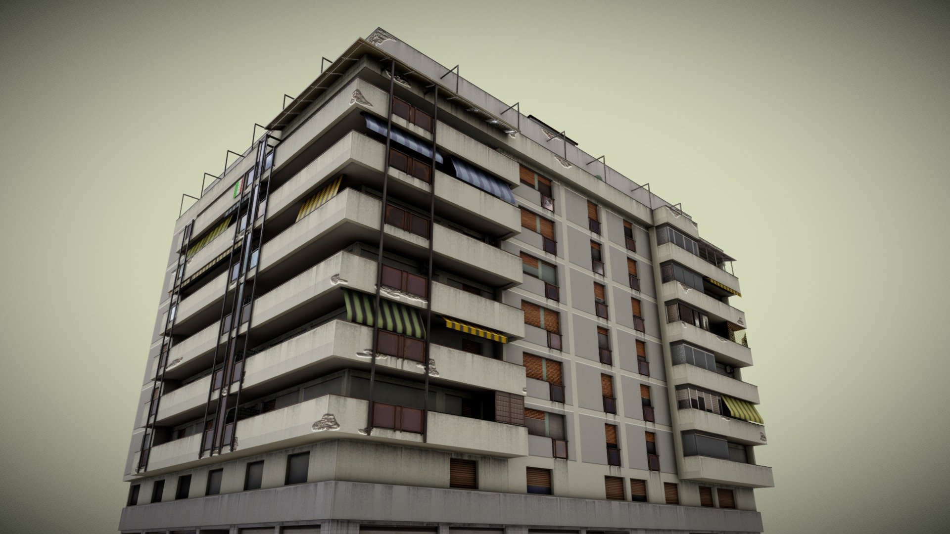Palermo Building 2 - 3D model by Wikiquik [5c118f0] - Sketchfab