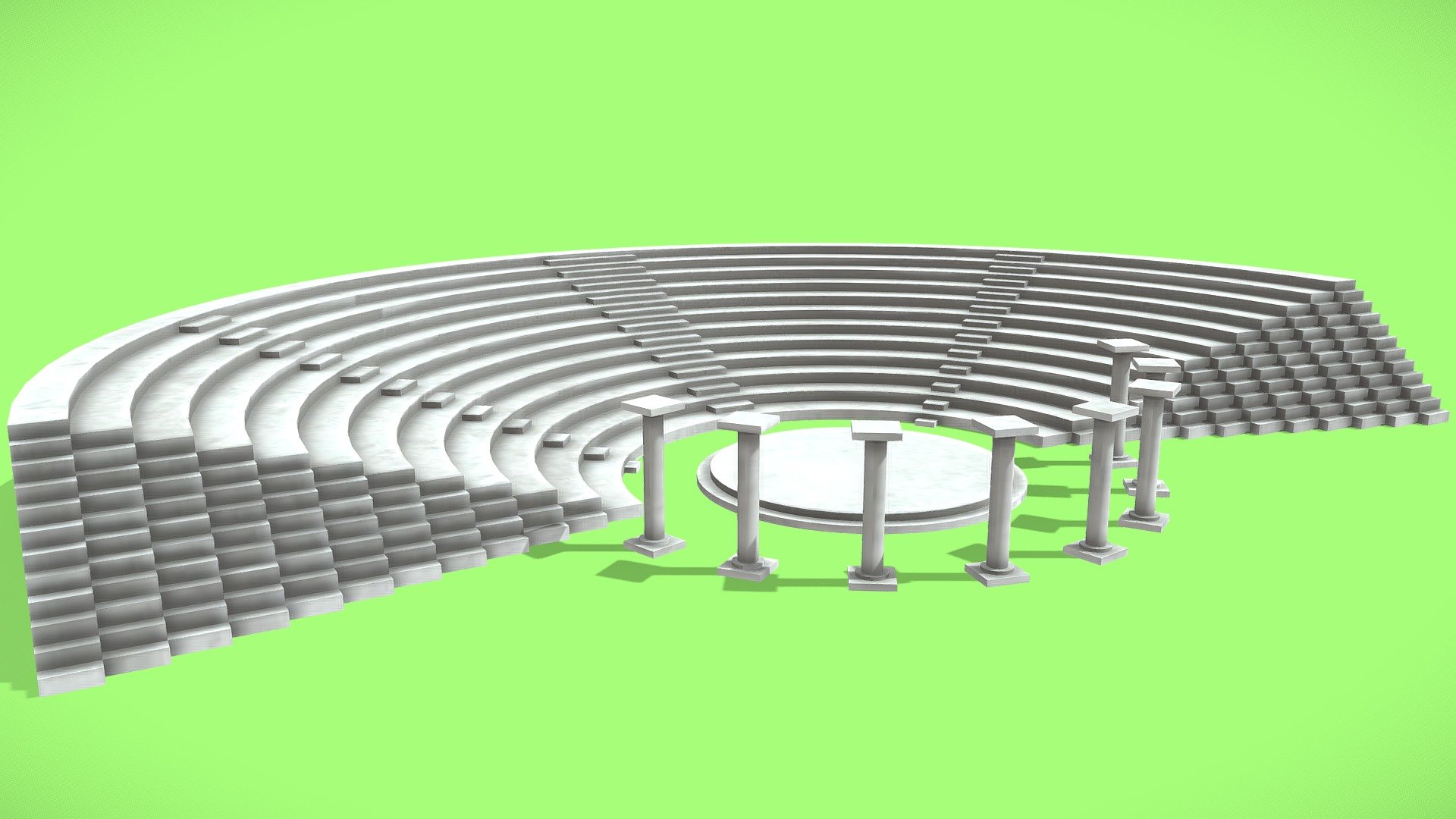 Greek Theatre LOW POLY - 3D model by AnshiNoWara NG+ (@Anshinowara2 ...