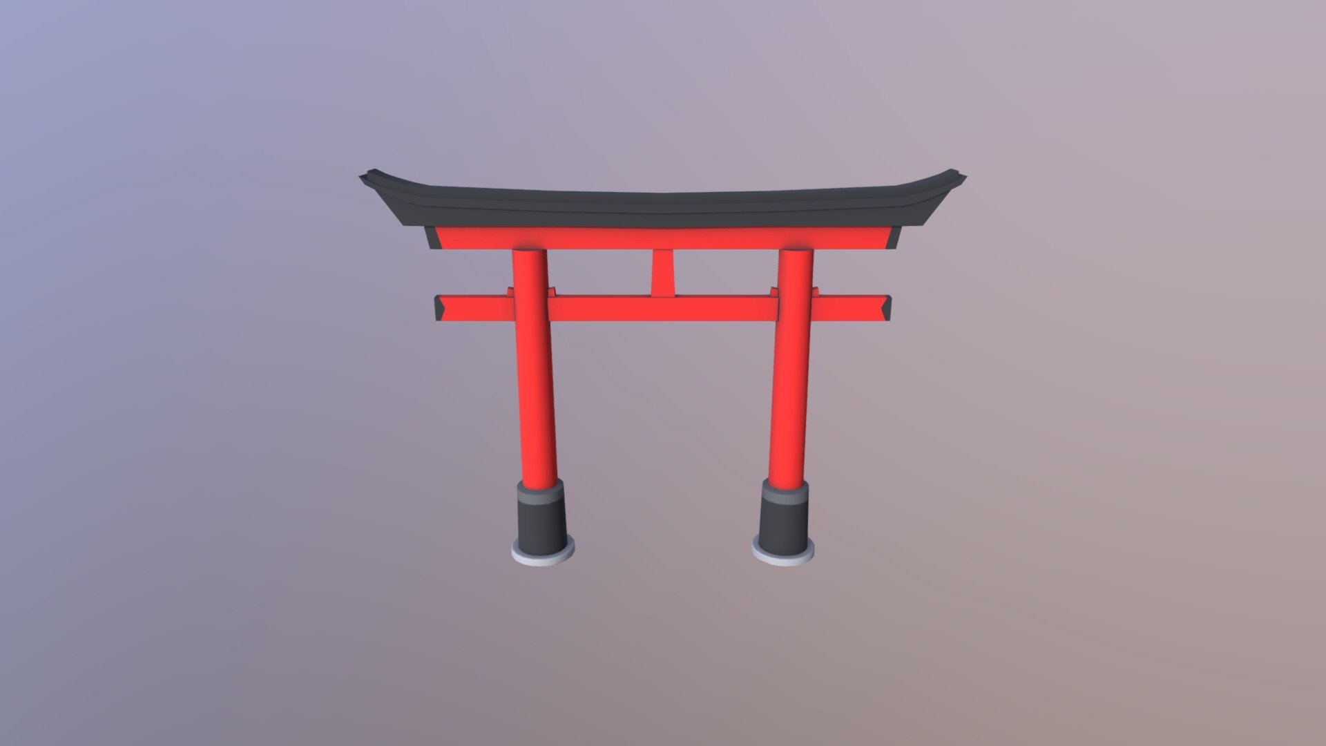 Japanese Torii - 3D model by JelleDrabs [5c1677f] - Sketchfab