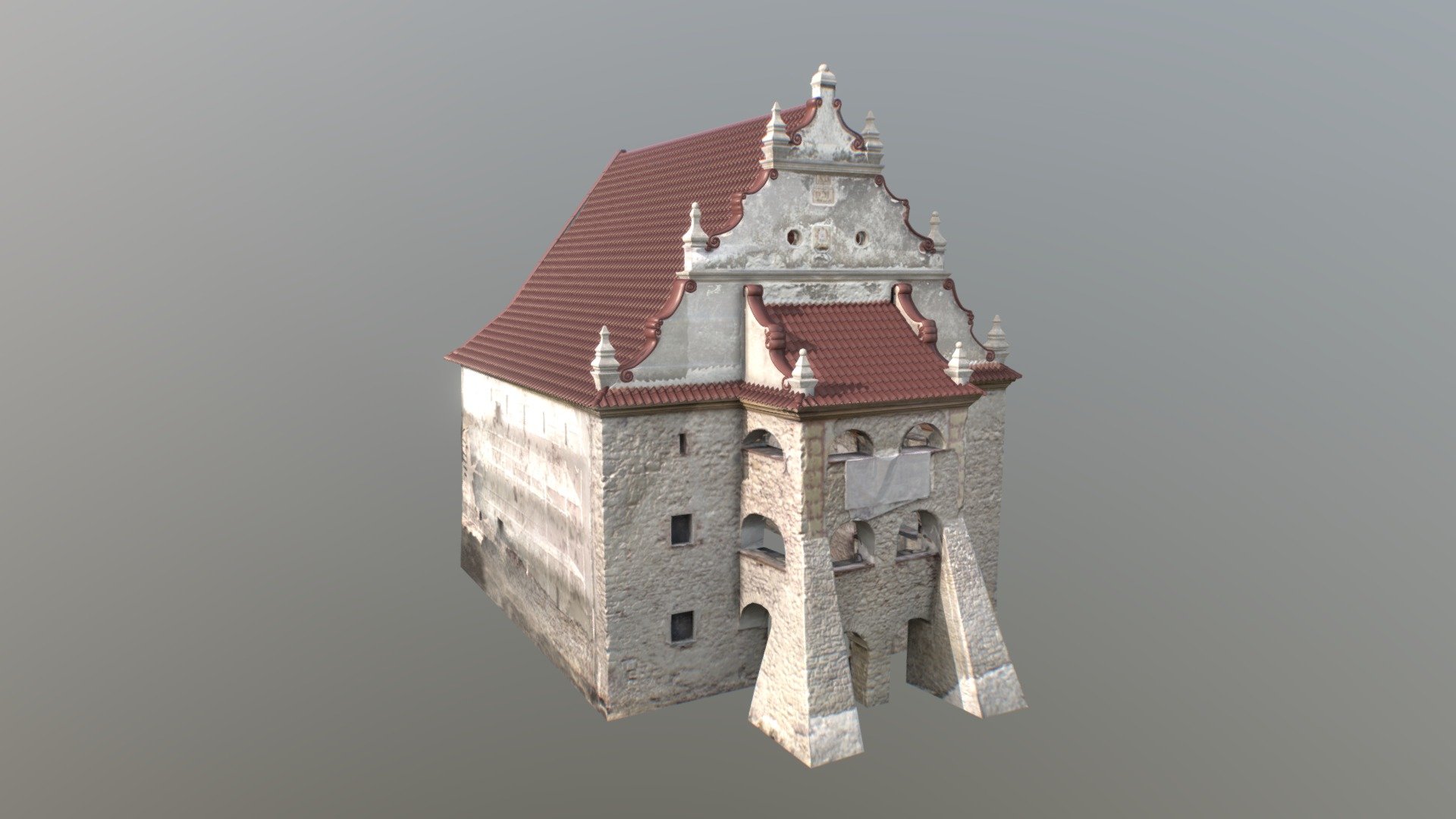 Granary (original textures / Low Poly) - 3D model by Marcin (@marcinc53 ...