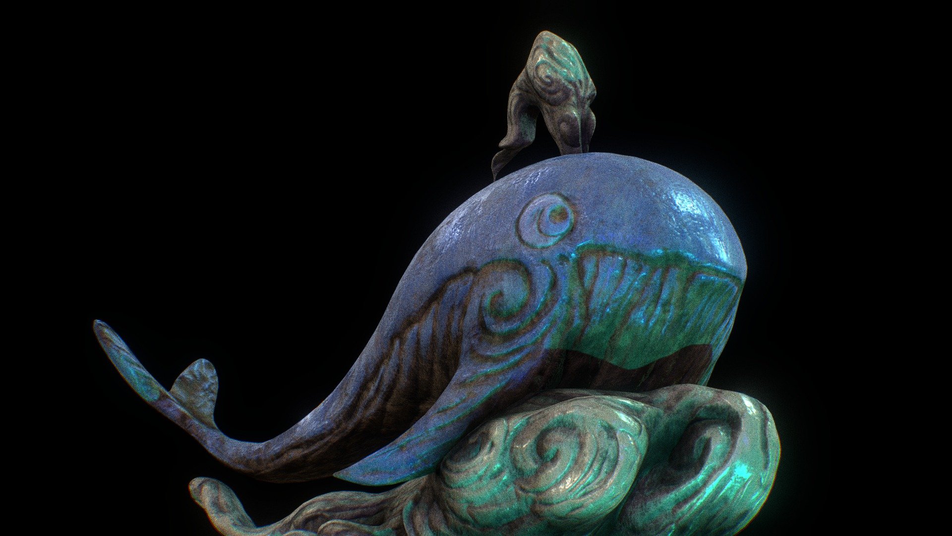Stylized Whale Sculpture - 3D model by neoyume [5c1792c] - Sketchfab