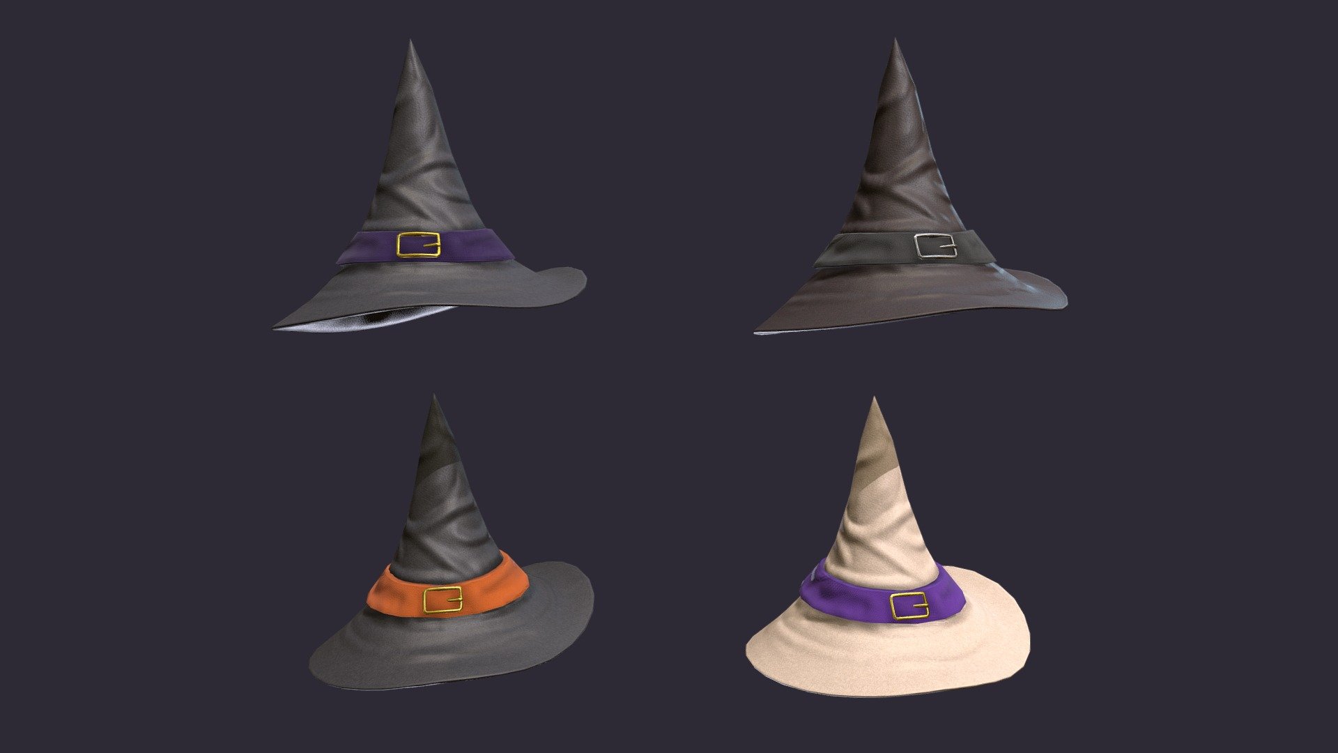 Witch Hat - 3D model by Modelcore [5c19553] - Sketchfab