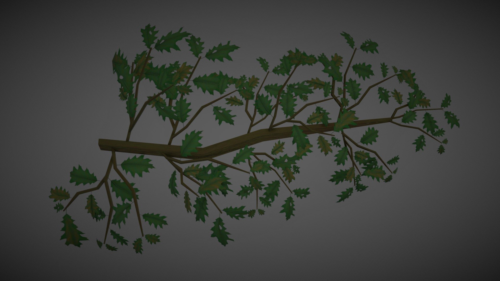 Overgrown Train Station Foliage - Tree Branch 3 - Download Free 3D ...