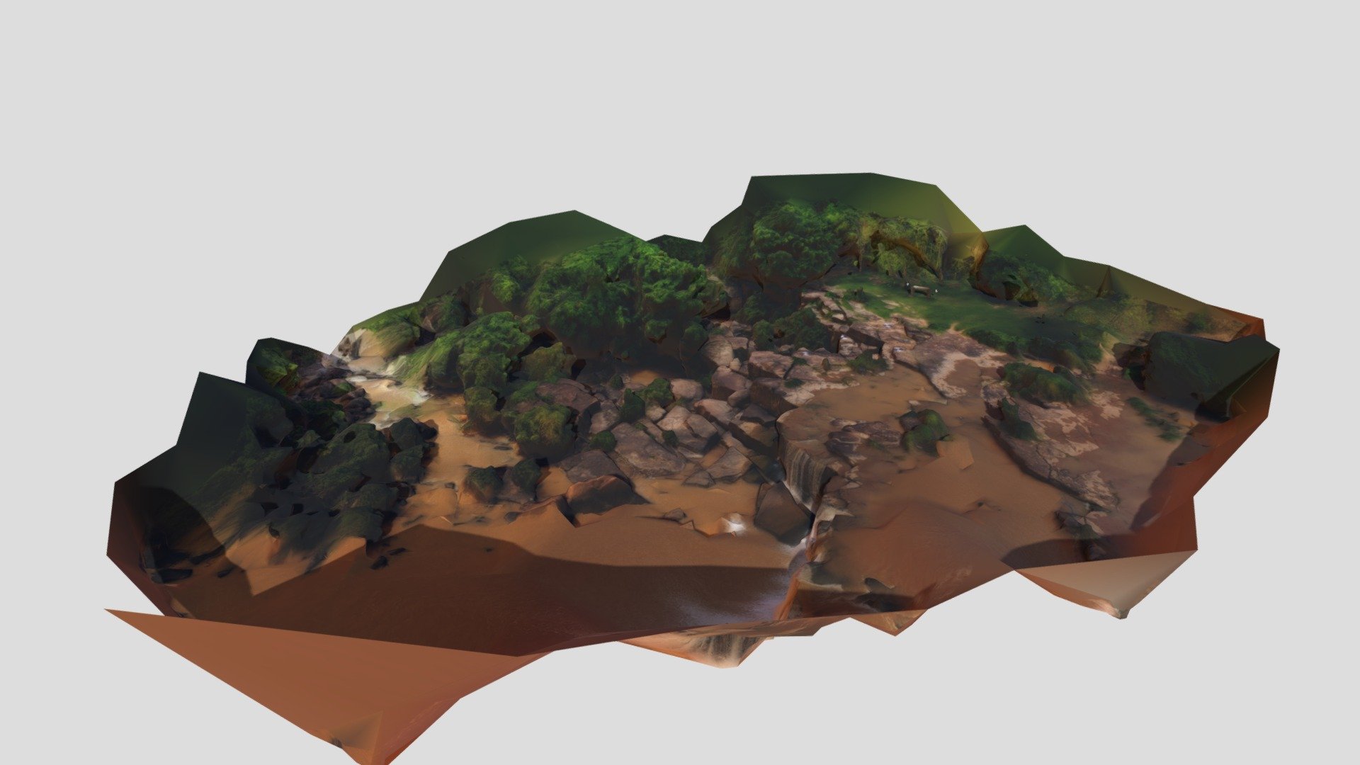 Poi waterfall, Phitsanulok - 3D model by makorn.sr [5c1a9b0] - Sketchfab