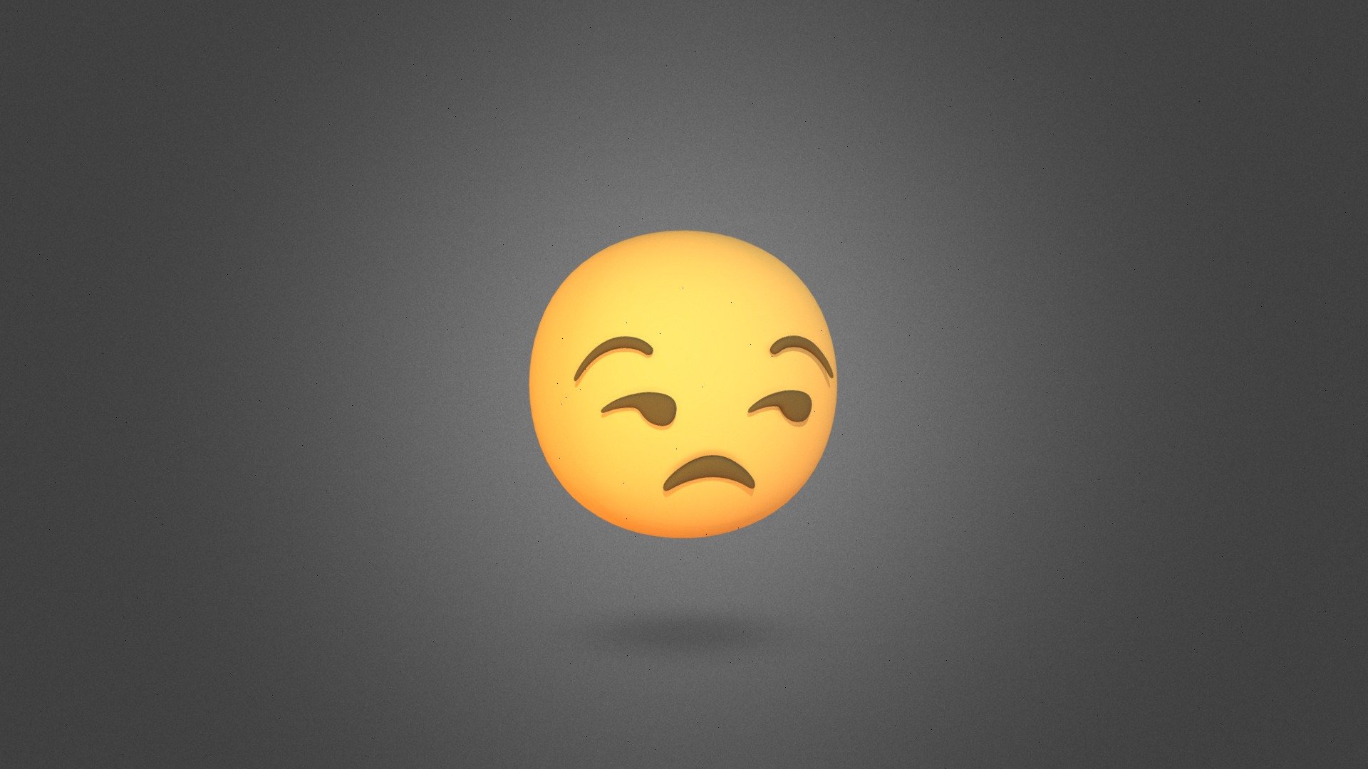 Unamused Emoji - Buy Royalty Free 3D model by burakonur99 [5c1ab40 ...