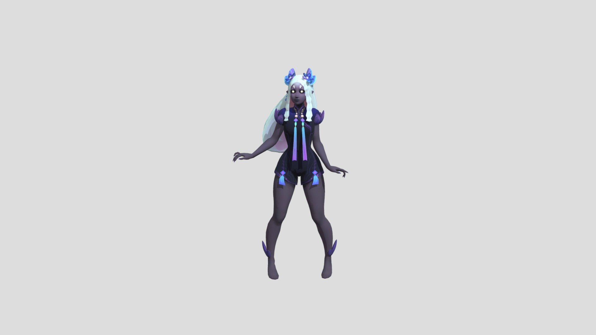 lunar_nymph_-_hand_painted_-_low_poly - 3D model by antinking ...