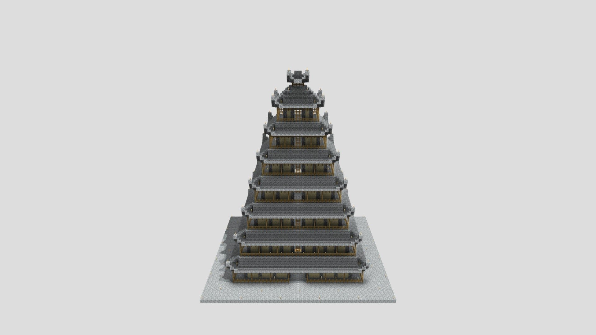 asian-tower - Download Free 3D model by madexc [5c1c3b0] - Sketchfab