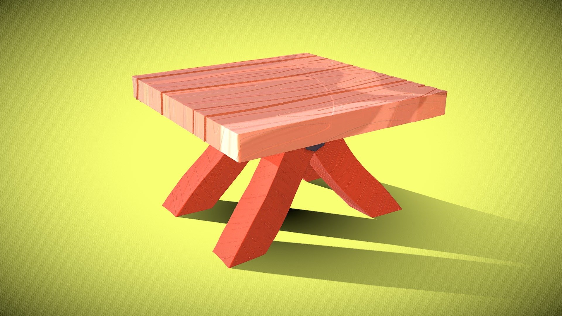 Wooden Table Cartoon - Buy Royalty Free 3D model by Gabriel Diego ...
