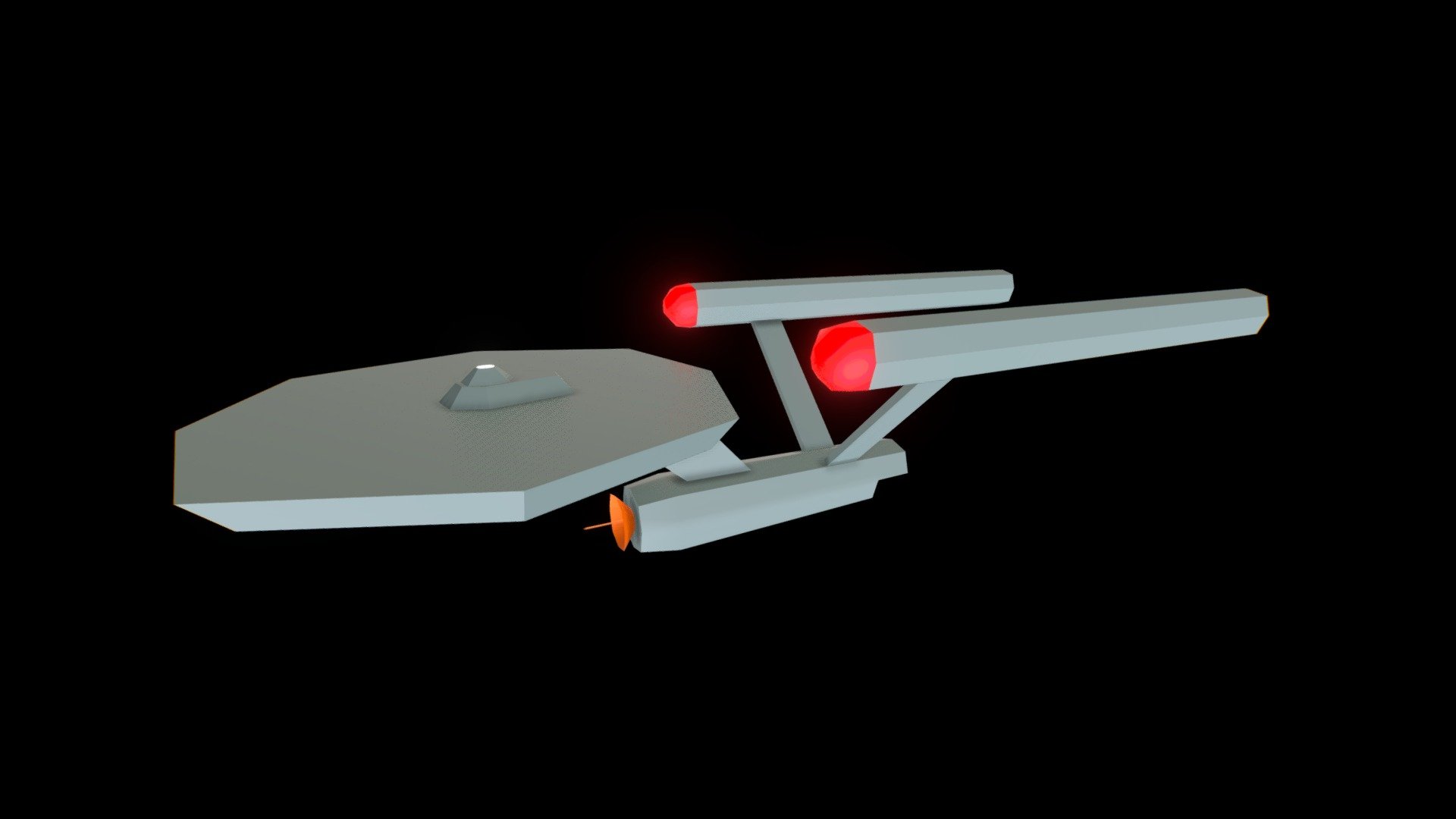 U.S.S. Enterprise (TOS) - Low Poly - 3D model by Gingerswitch [5c1f746 ...