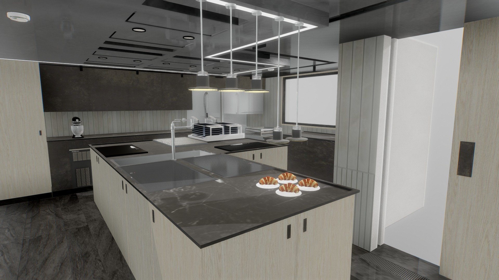 Project D Owner Galley - 3D model by brennandates [5c204a3] - Sketchfab