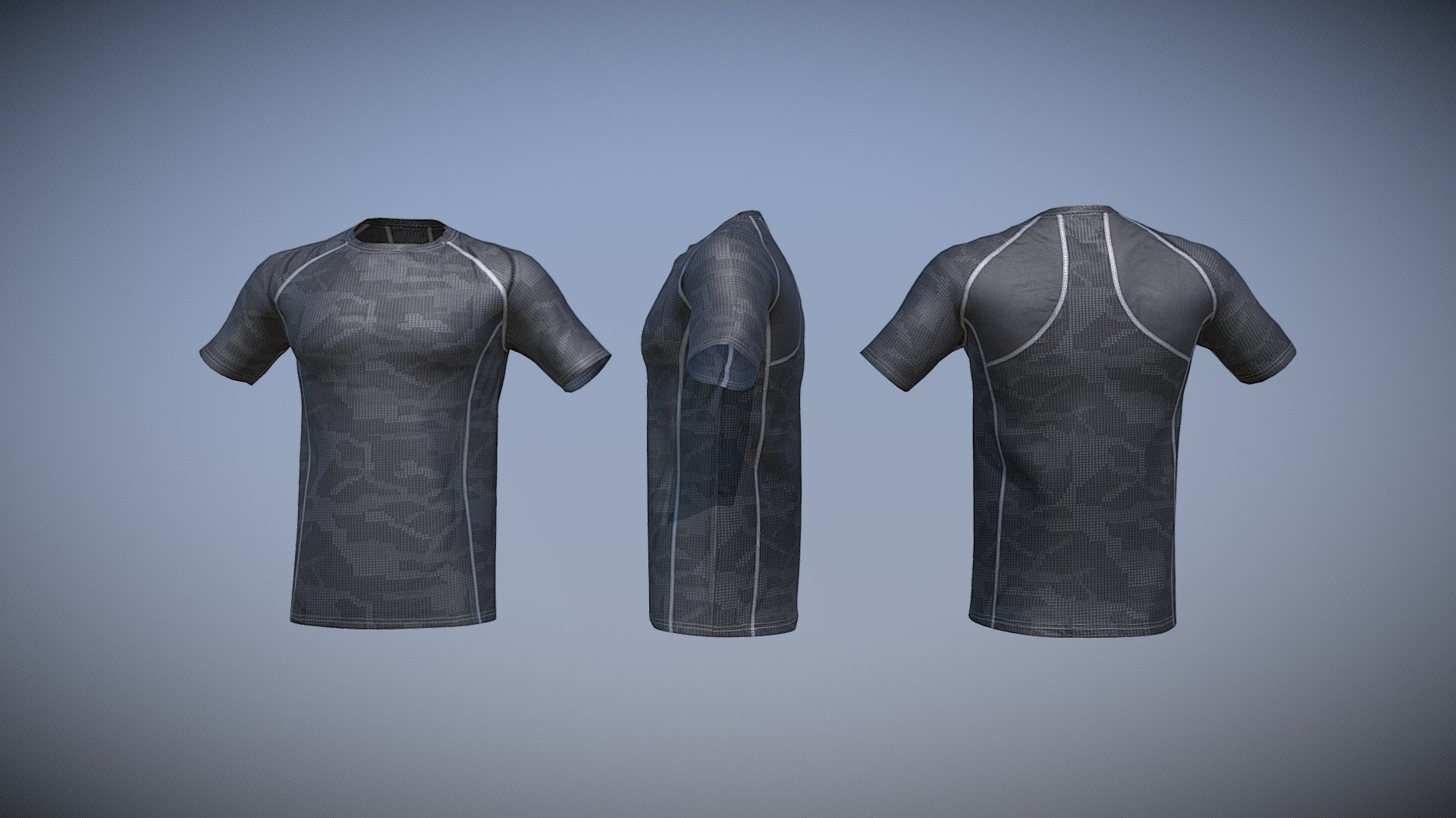 U.CR+ Compression T-shirt - 3D model by u-c-r-plus [5c2130b] - Sketchfab