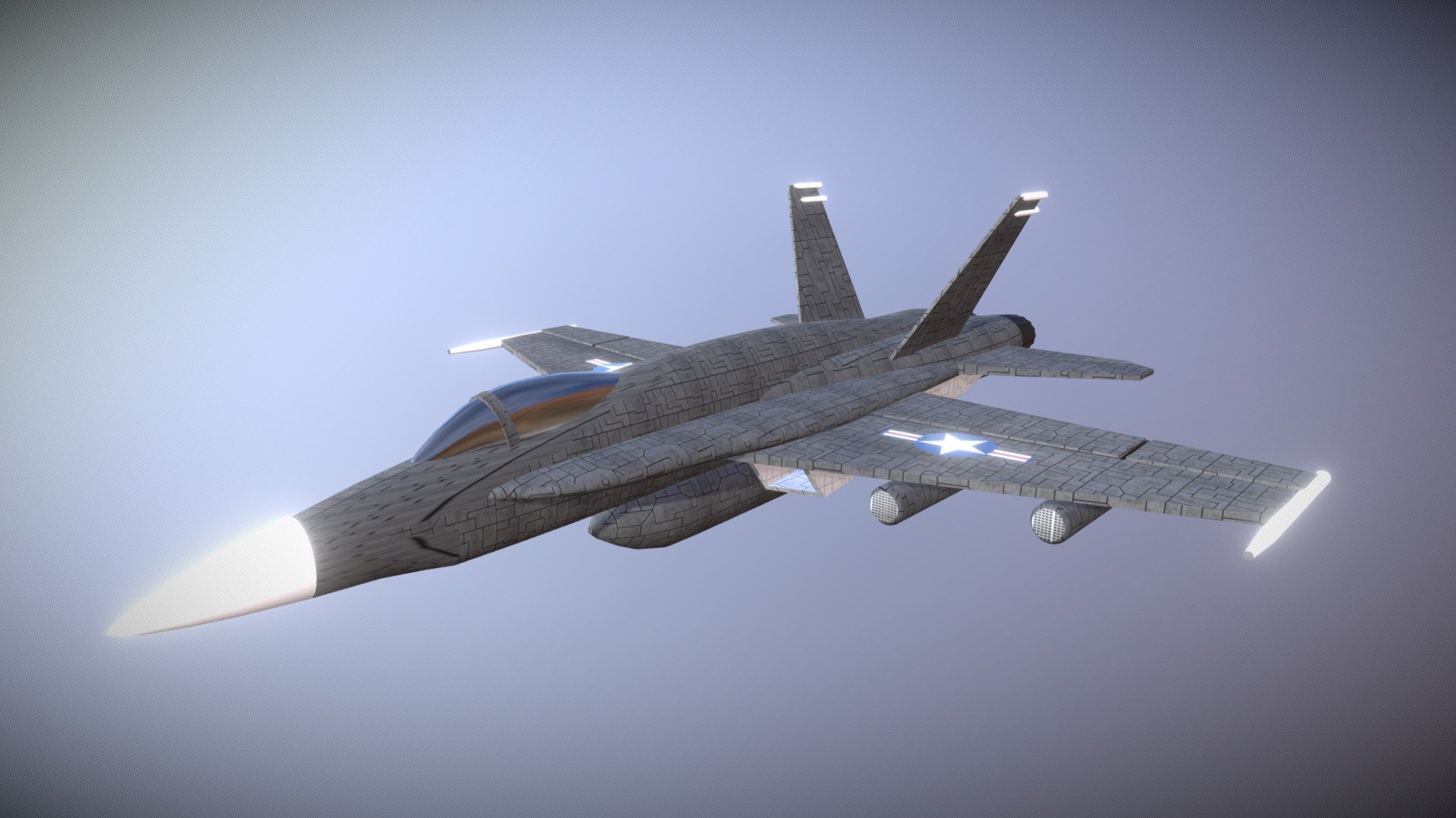 F/A-18 Fighter - Download Free 3D model by archfan [5c21cdb] - Sketchfab