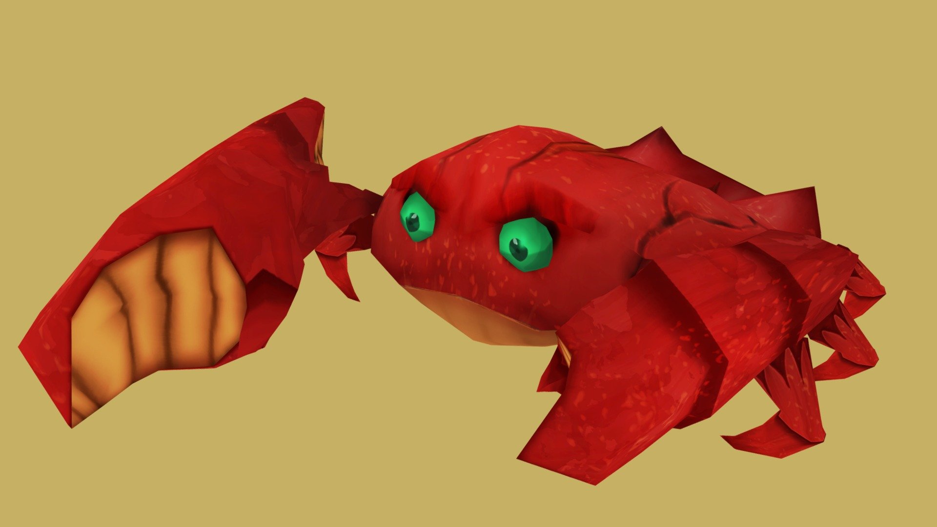 Crab - 3D model by Wouter Yntema (@shonesplash3) [5c21f87] - Sketchfab