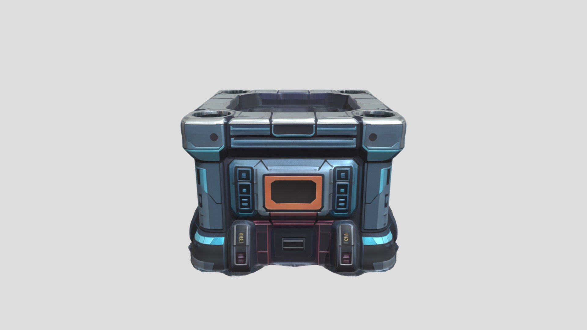 futuristic sci-fi container - Download Free 3D model by klrxyz [5c240d4 ...