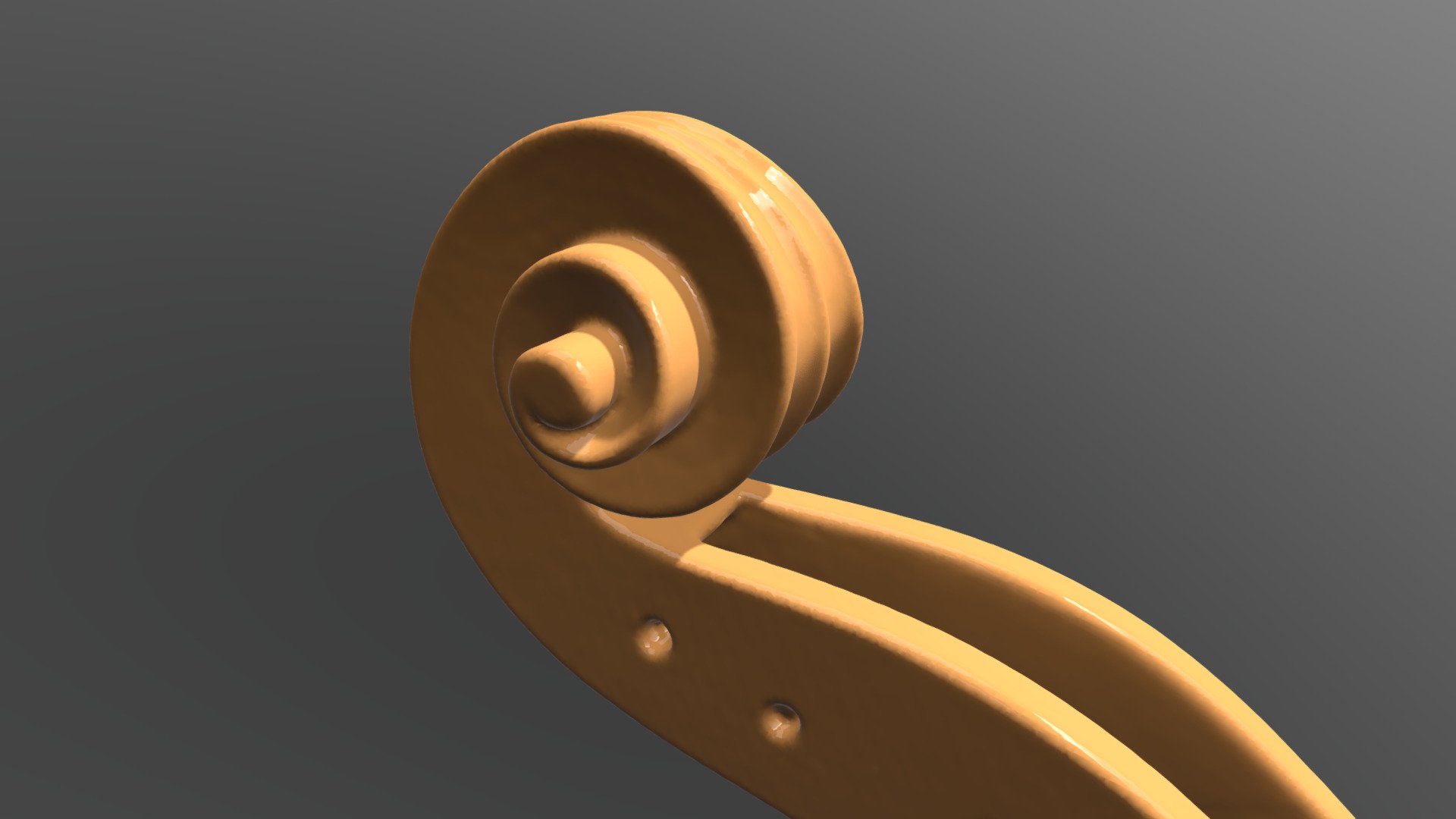 Carved Violin Scroll - 3D model by PiasentiniFrancesco [5c242c3 ...