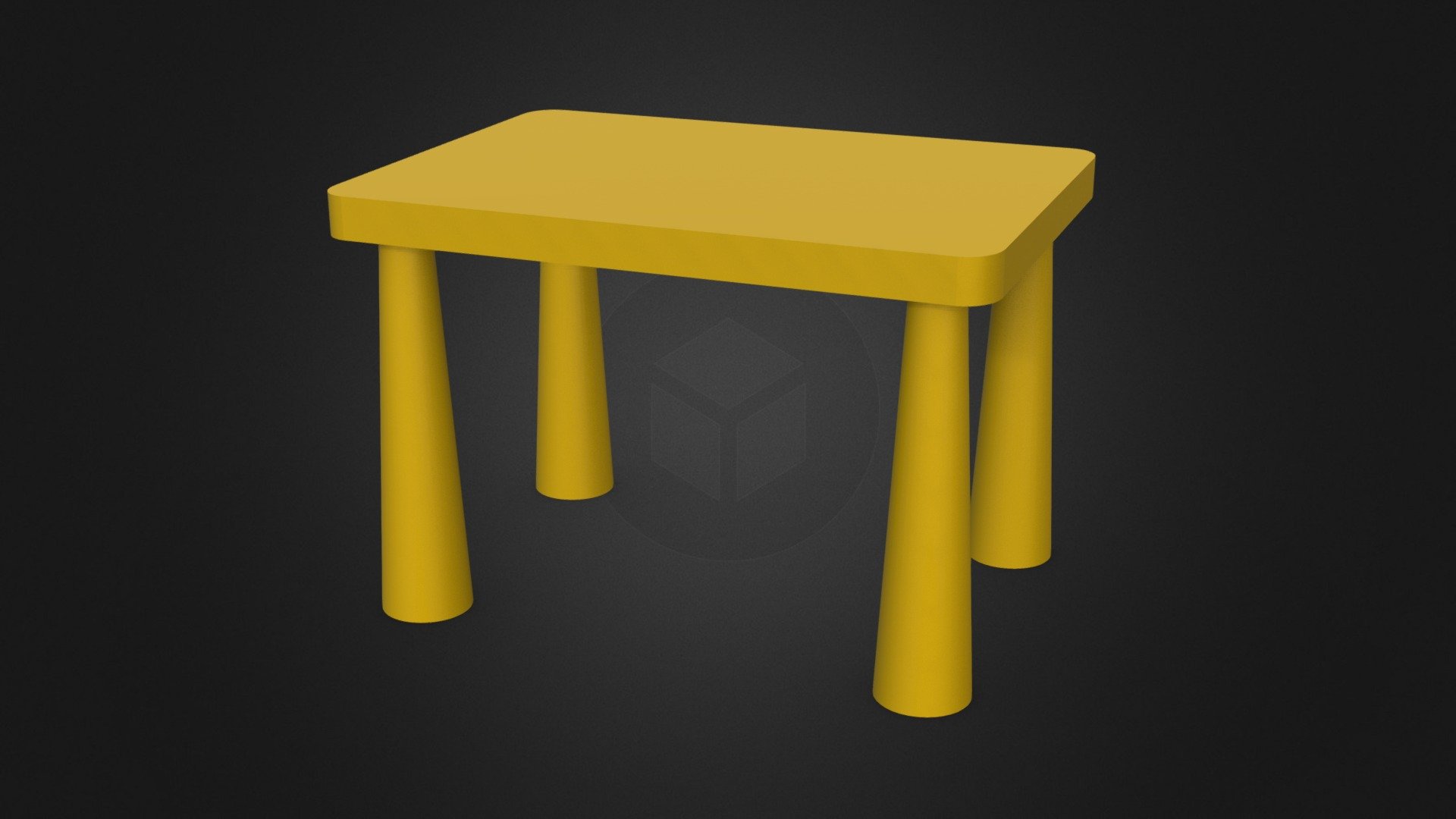 Children Table - Download Free 3D model by JungleBird [5c2496c] - Sketchfab
