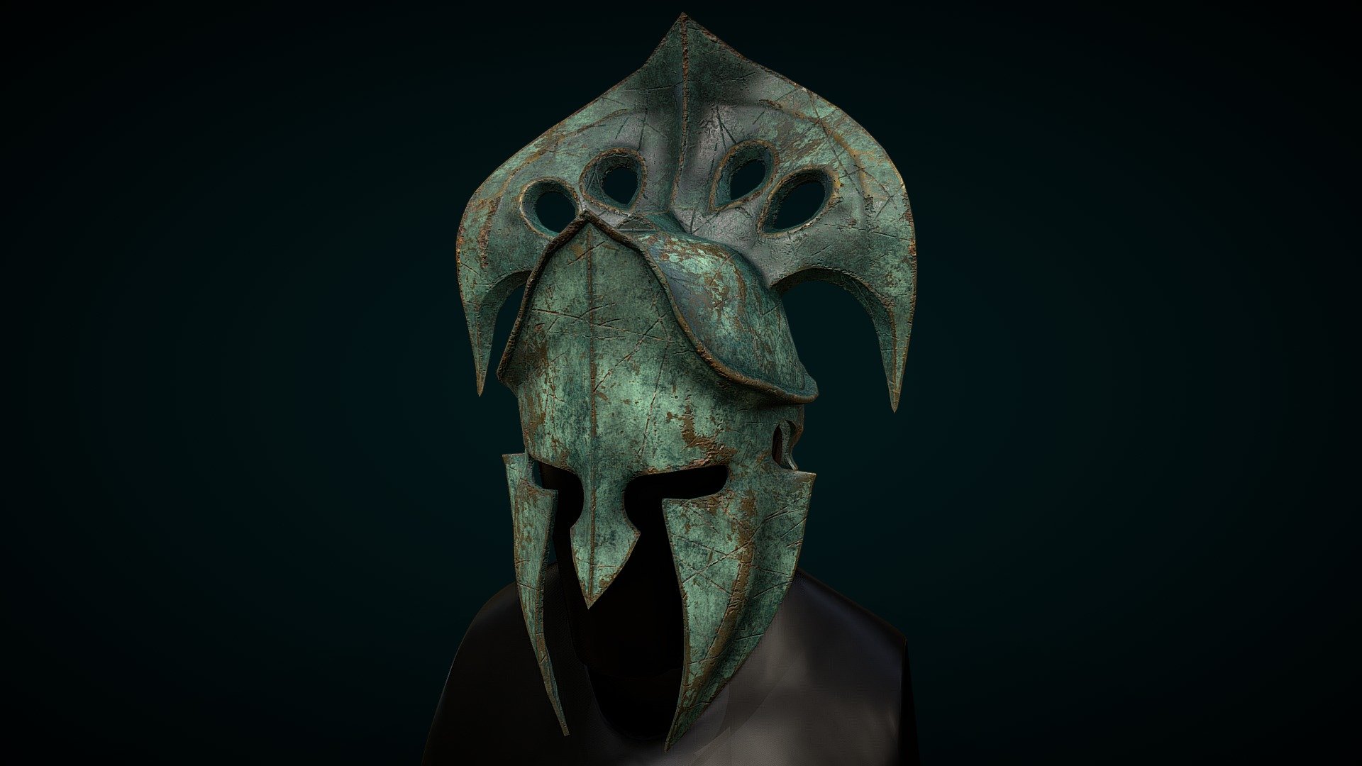 Spartan_Helmet - 3D model by CharlesJLittle [5c259ab] - Sketchfab
