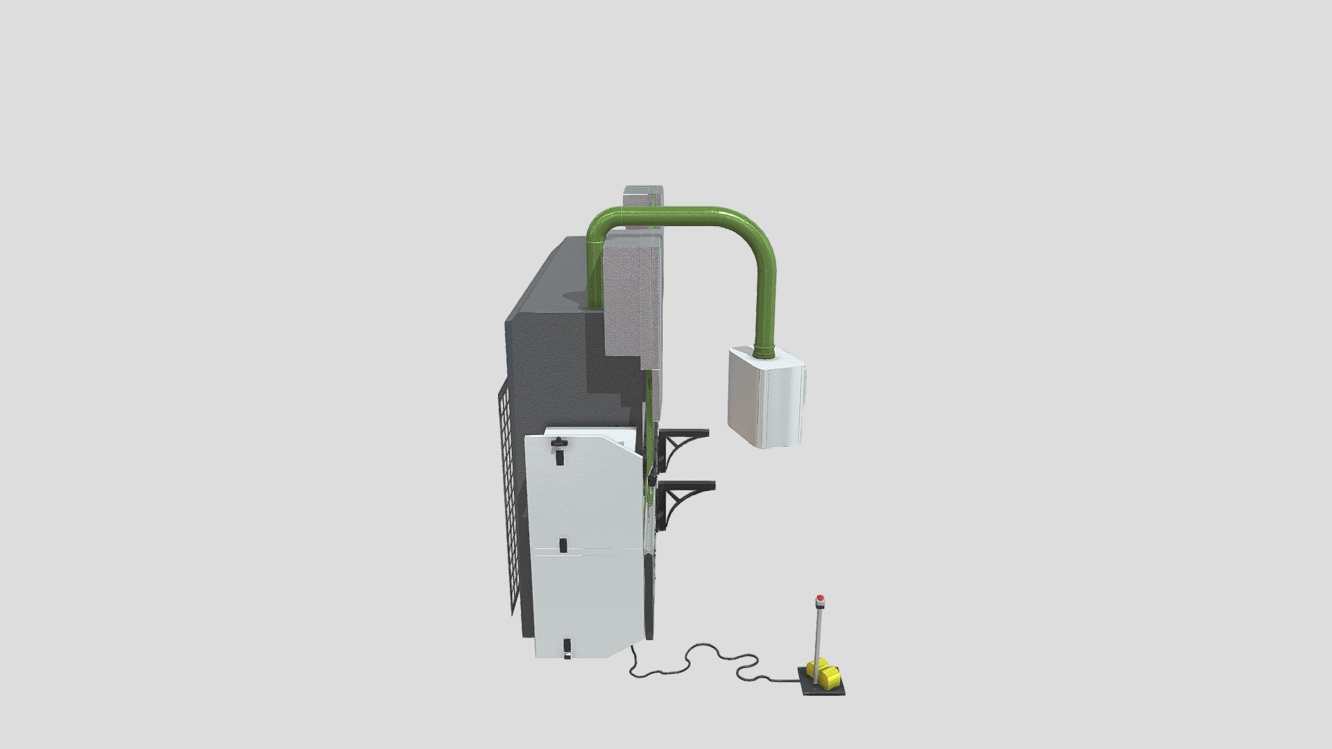 Press Brake Machine - 3D model by Amazoi Studio (@amazoistudio ...