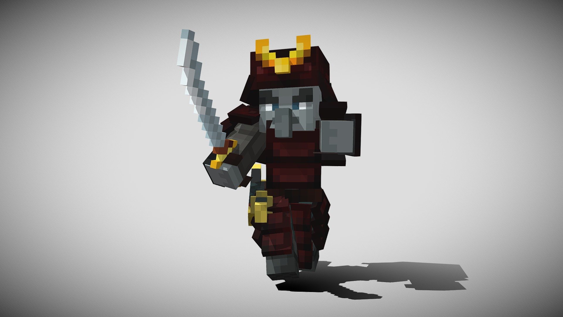 Warrior Pillager - 3D model by Tung Linh (@tlinhh.41) [5c2a408] - Sketchfab