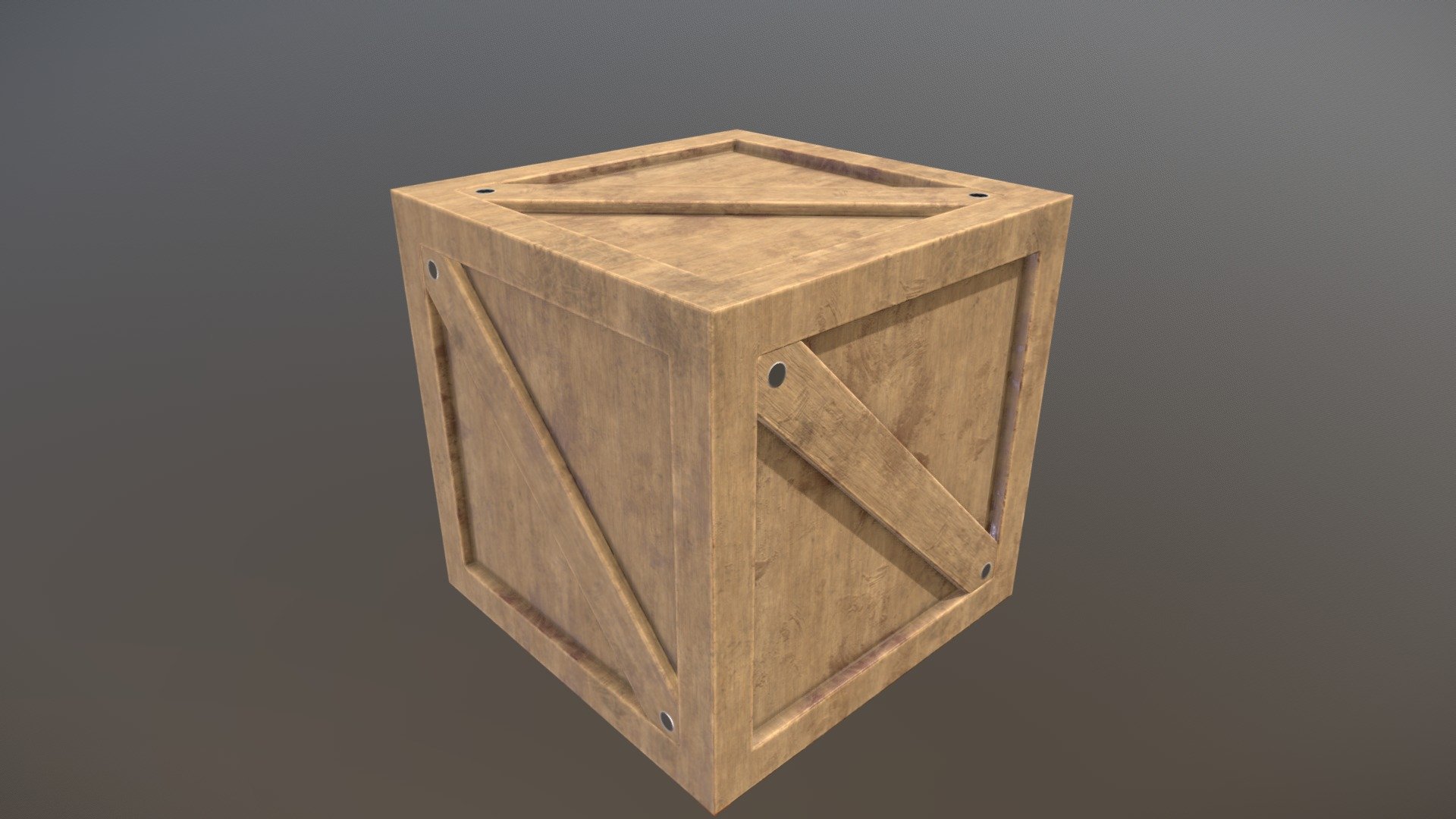 Wooden Crate Box - 3D model by mephistophia [5c2a463] - Sketchfab