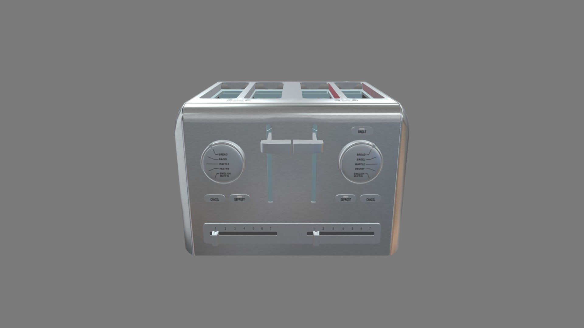 Toaster - 3D model by ckilgore204 [5c2a4dc] - Sketchfab