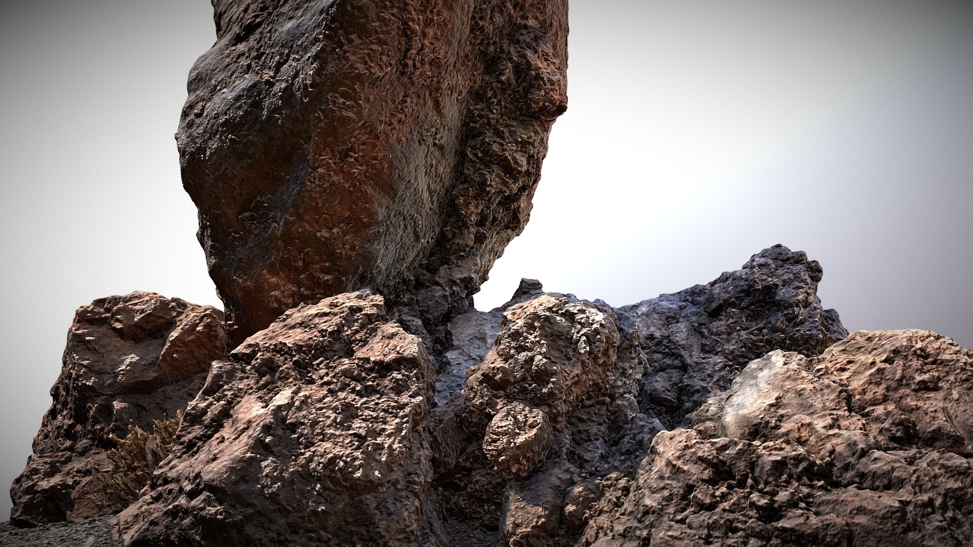 Rock formation in Las Cañadas - 3D model by svnfbgr [5c2dafe] - Sketchfab