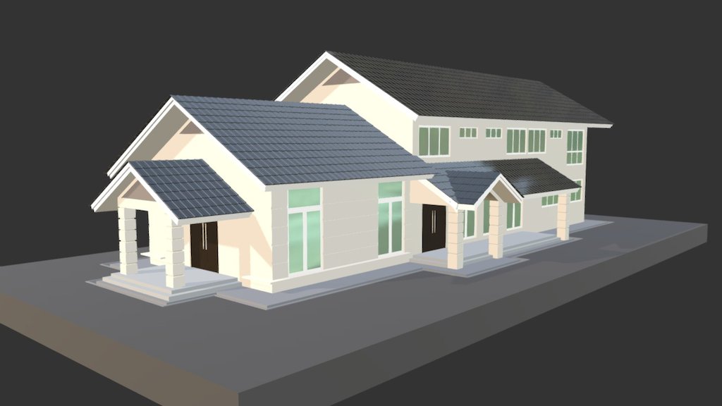 Rumah - 3D model by rumahkhai [5c2df56] - Sketchfab