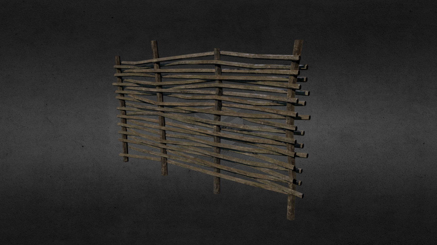 Farm Fence - 3D model by Taylor (@r.taylor) [5c2e24a] - Sketchfab