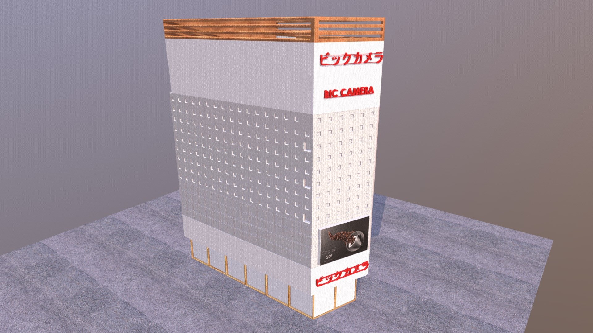 Yurakucho BIC Camera Building - 3D model by vianney27 [5c2e483] - Sketchfab
