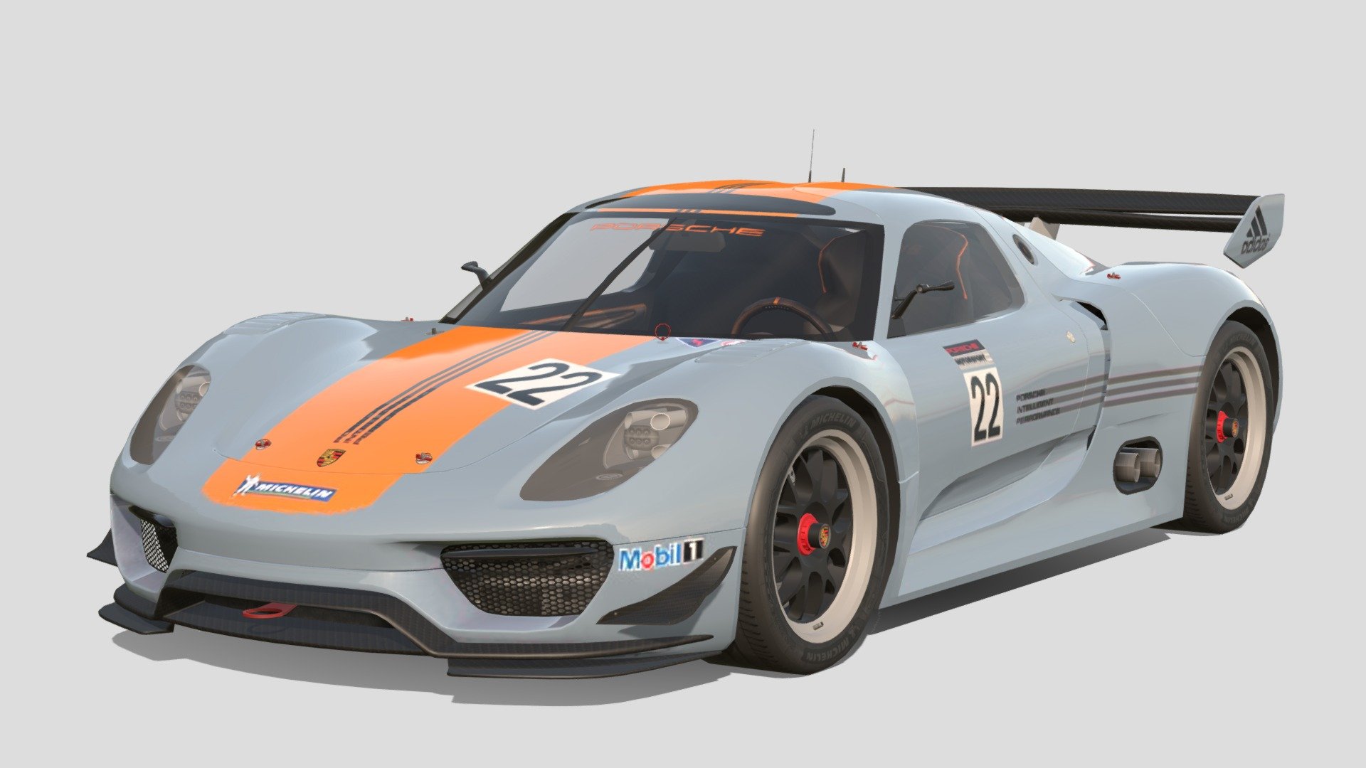 2010 Porsche 918 RSR - Download Free 3D model by OUTPISTON [5c2f1ff] - Sketchfab