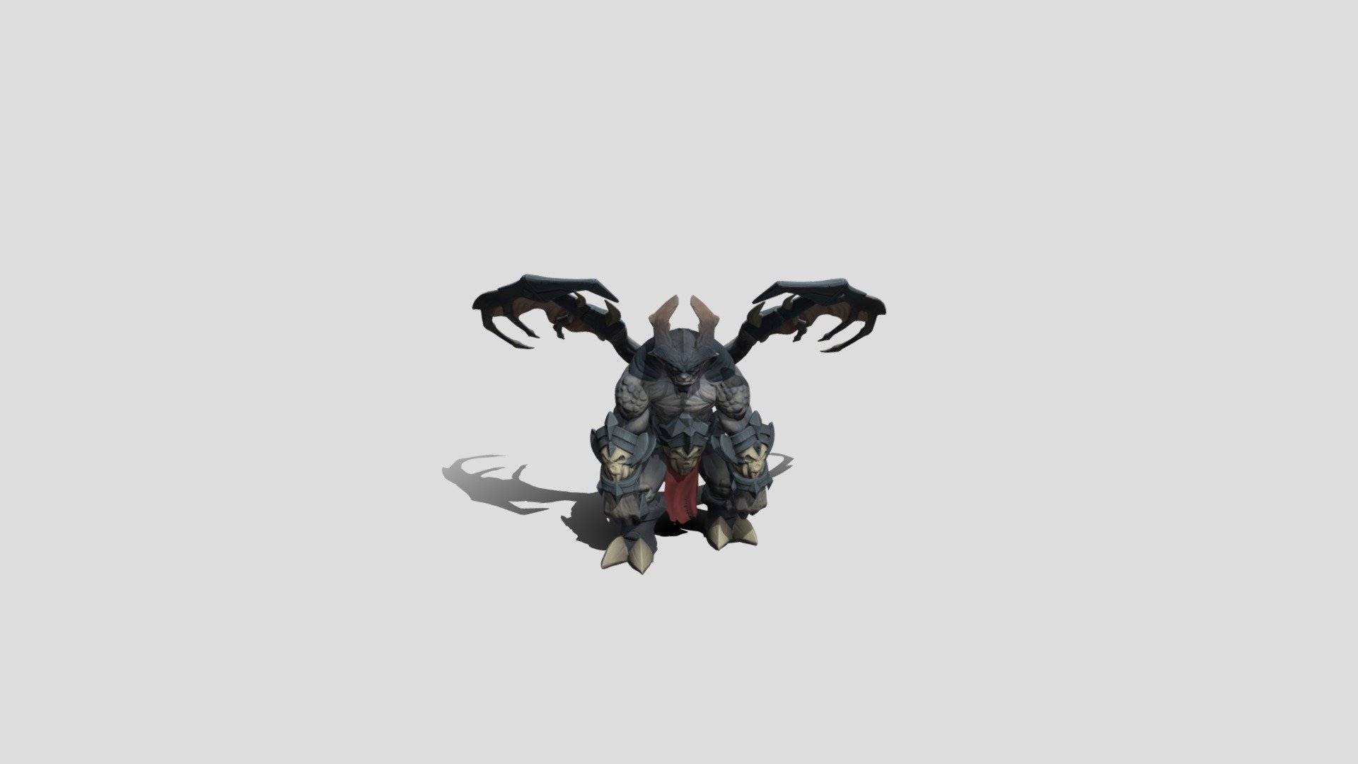 Demon Attack Animation | Maya - 3D model by axelalvarezart [5c347a1 ...