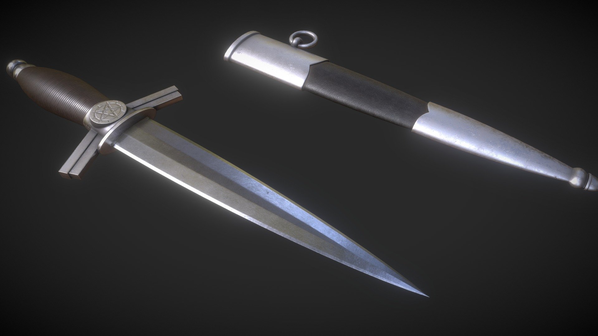 Dagger - 3D model by rradzivliuk (@rradzivlyuk) [5c35841] - Sketchfab