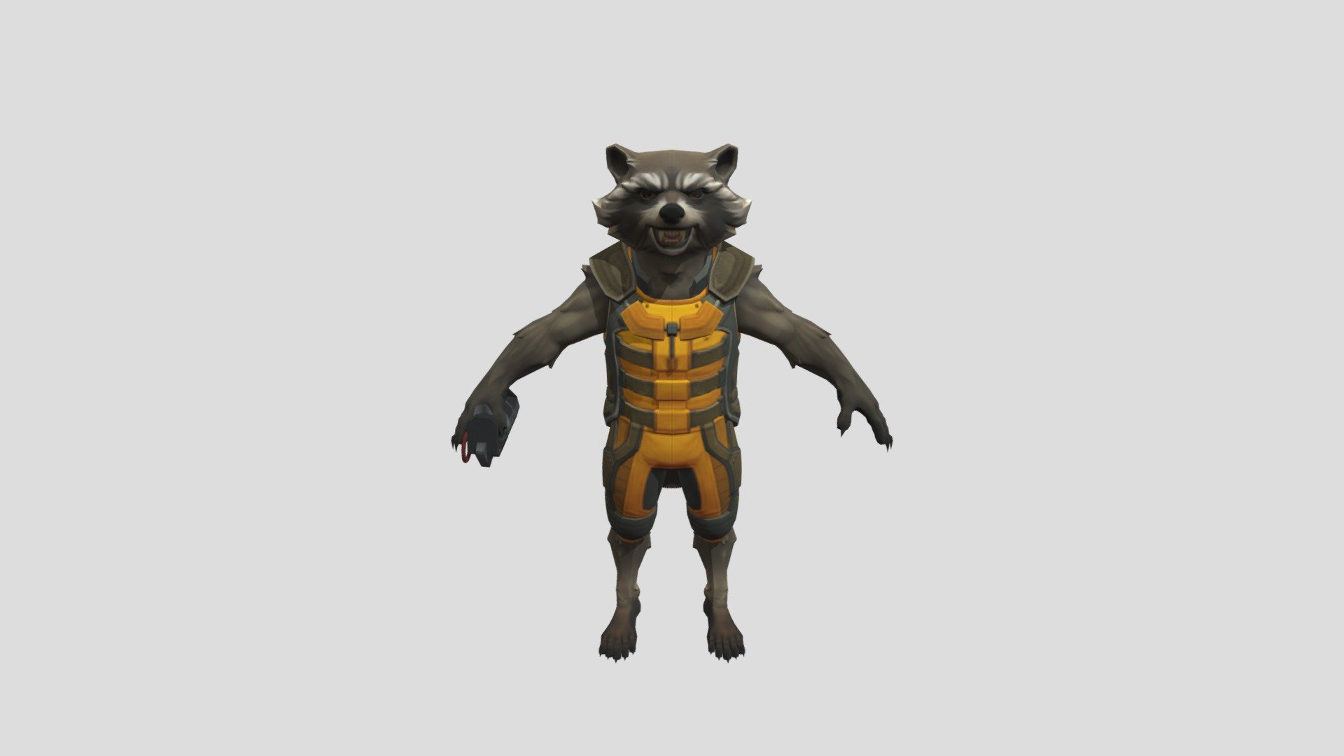 Rocket Raccoon - Download Free 3D model by Tigerar1 (@allanromanreyes ...