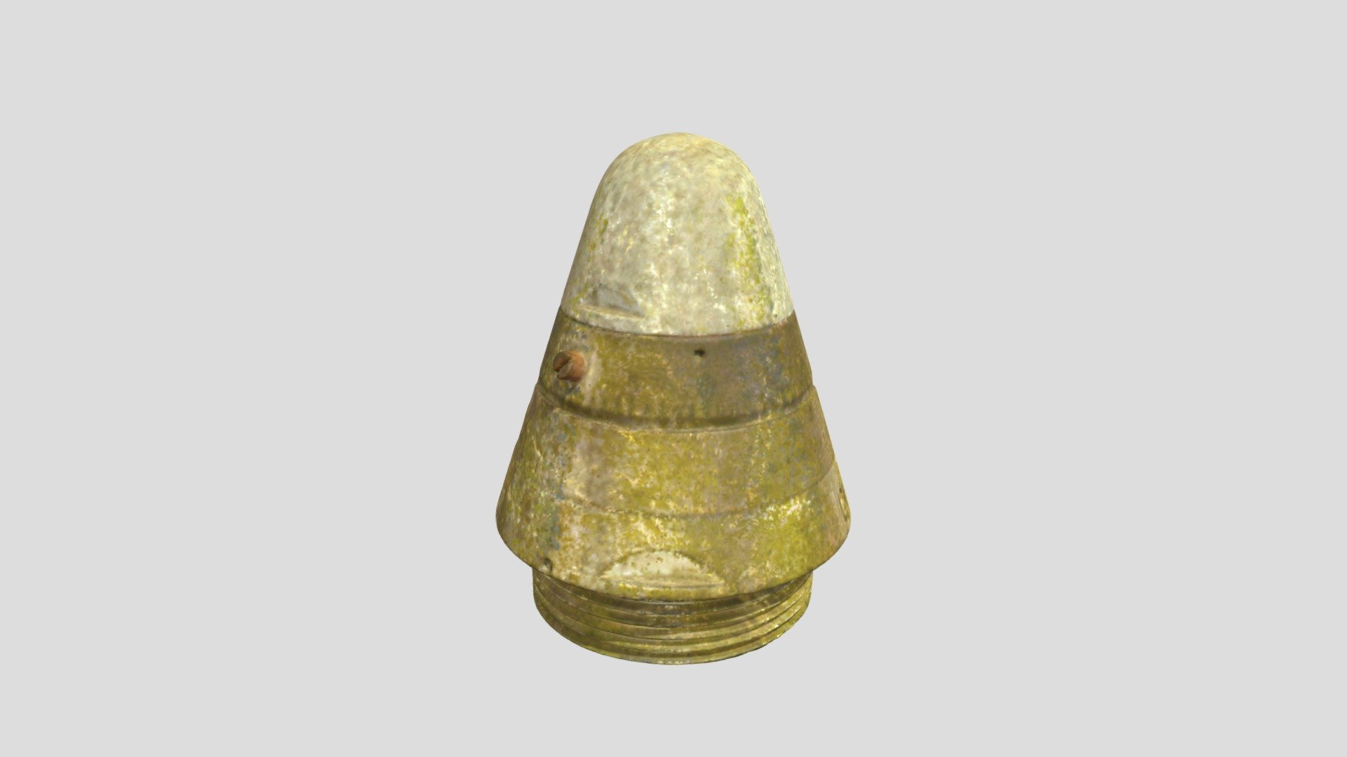 Fuse for a Japanese Naval Shell (VCU_3D_4901) - Download Free 3D model ...