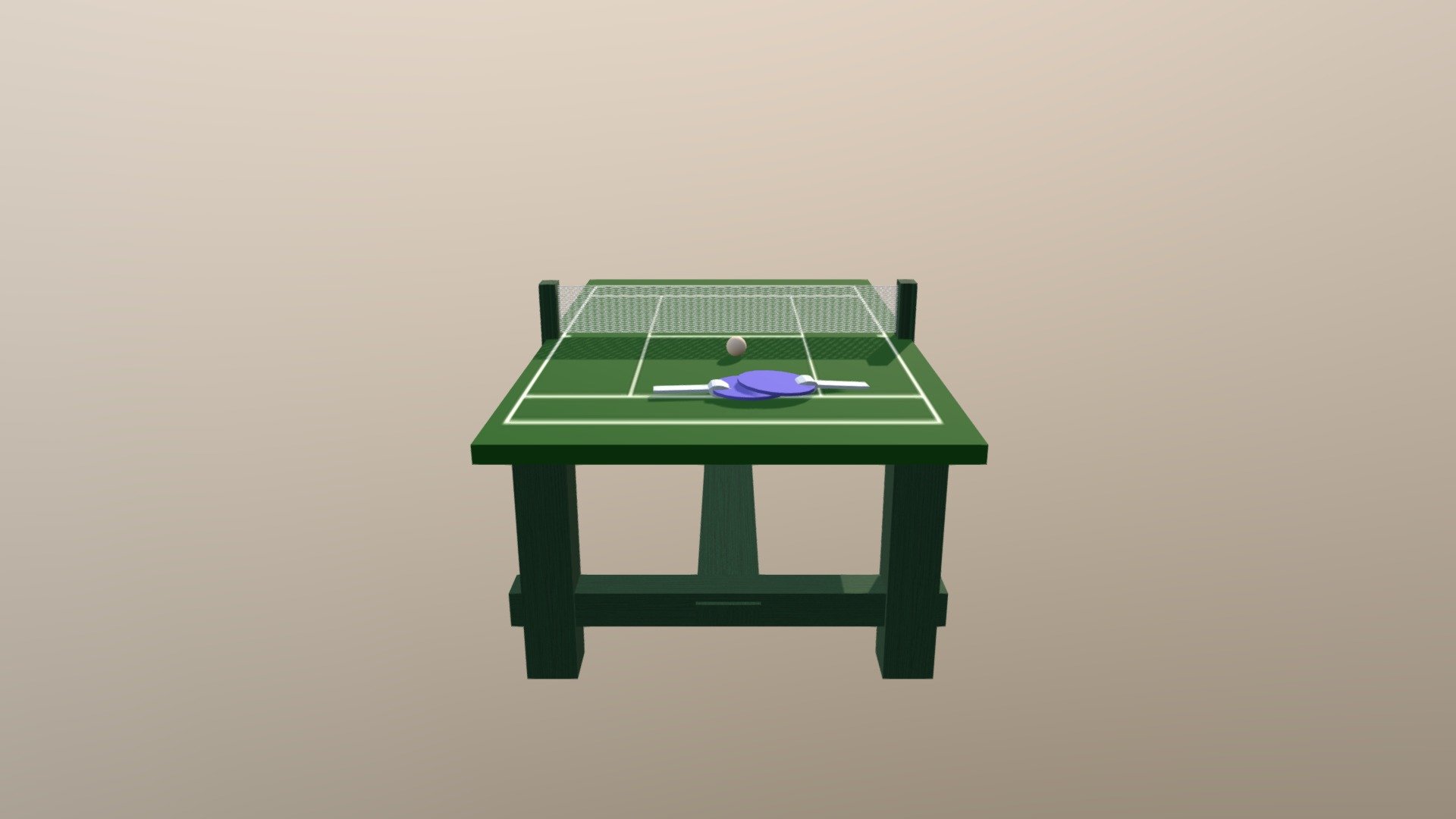 Ping-pong - 3D model by SilverG [5c3c148] - Sketchfab