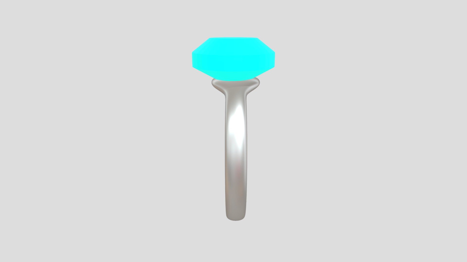 Sky Blue Diamond Ring with textures added - Download Free 3D model by ...
