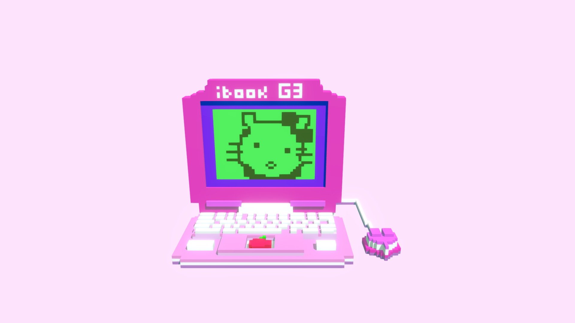 hello_kitty_PC_ibookG3 - 3D model by Diana Karpunina (@s25602) [5c3d8a5 ...