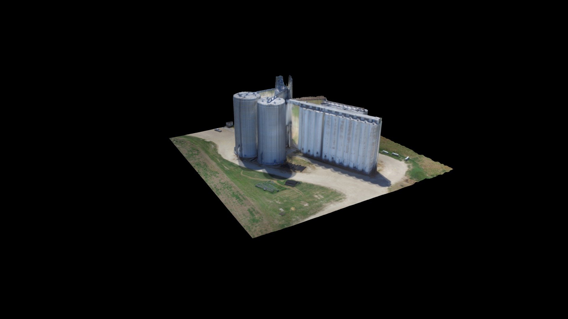 Mt Hope Kansas Area Grain Elevator - 3D model by headwindh [5c4424f] - Sketchfab