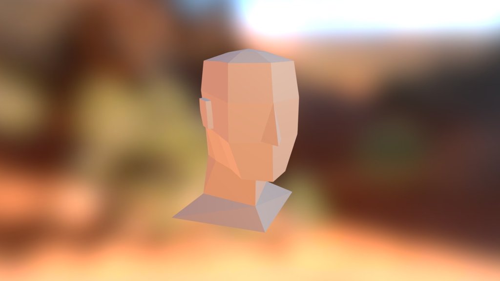 Face low poly - 3D model by Justiniano Filipe Terroso (@justin_phillips ...