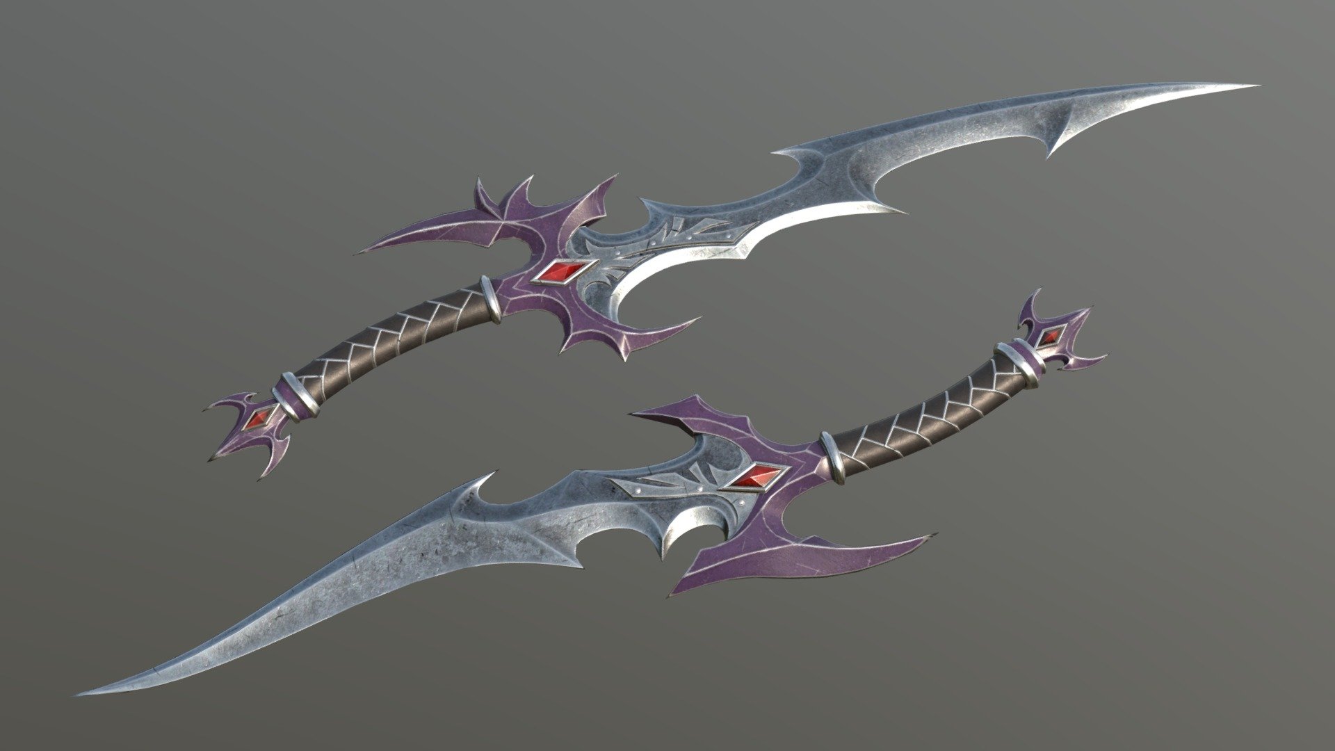 Khanite Sword and Dagger - 3D model by Arnaud Delagrave (@Crunch ...