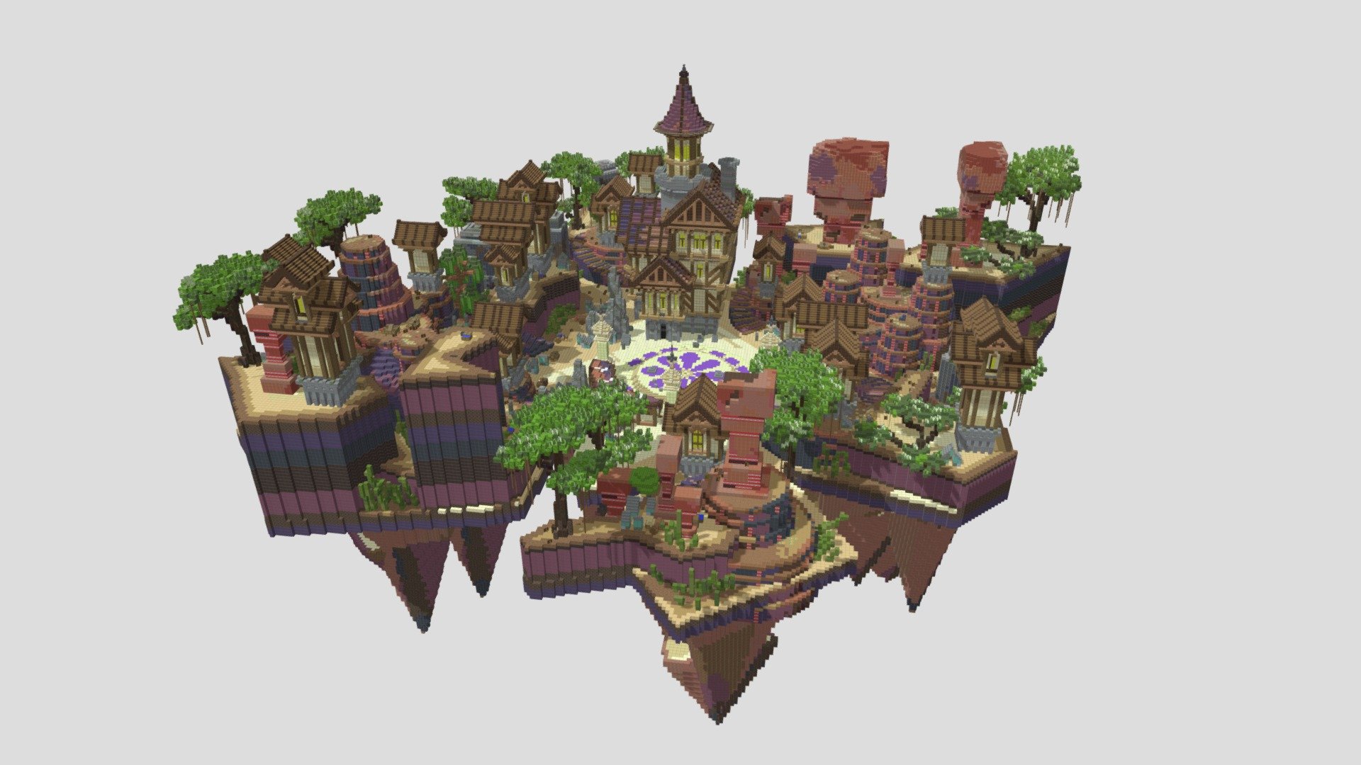 Floating Mansion Hub | 300x300 - 3D model by Keystone Builds ...