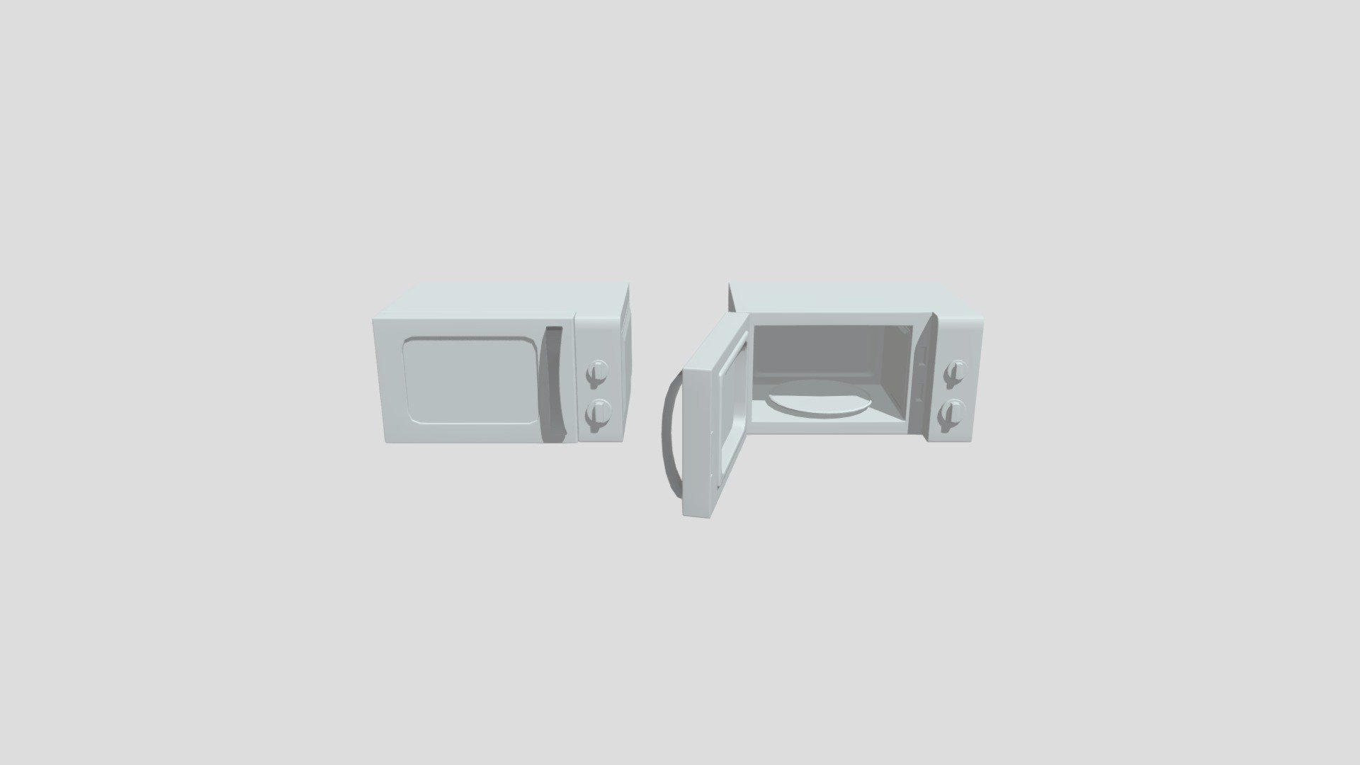 Microwave - 3D model by johnyu020401 [5c4dc2a] - Sketchfab