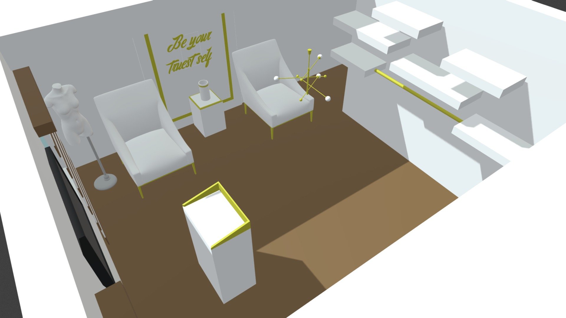 Propuesta de interior para boutique - Download Free 3D model by David ...