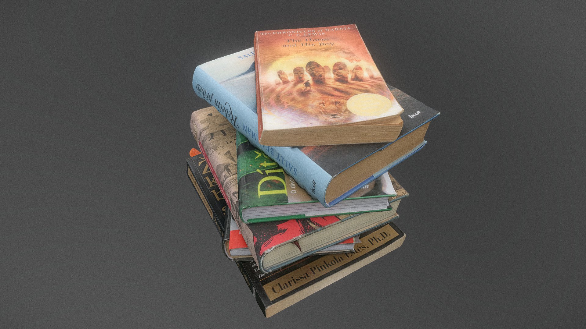 Books stack - Buy Royalty Free 3D model by axonite [5c550ad ...