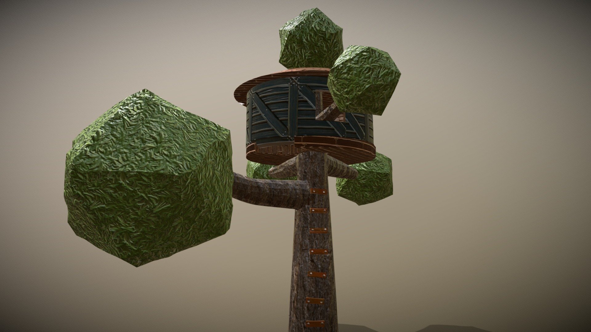 Toon Treehouse - 3D model by Veritas Animation (@Veritas_Animation ...