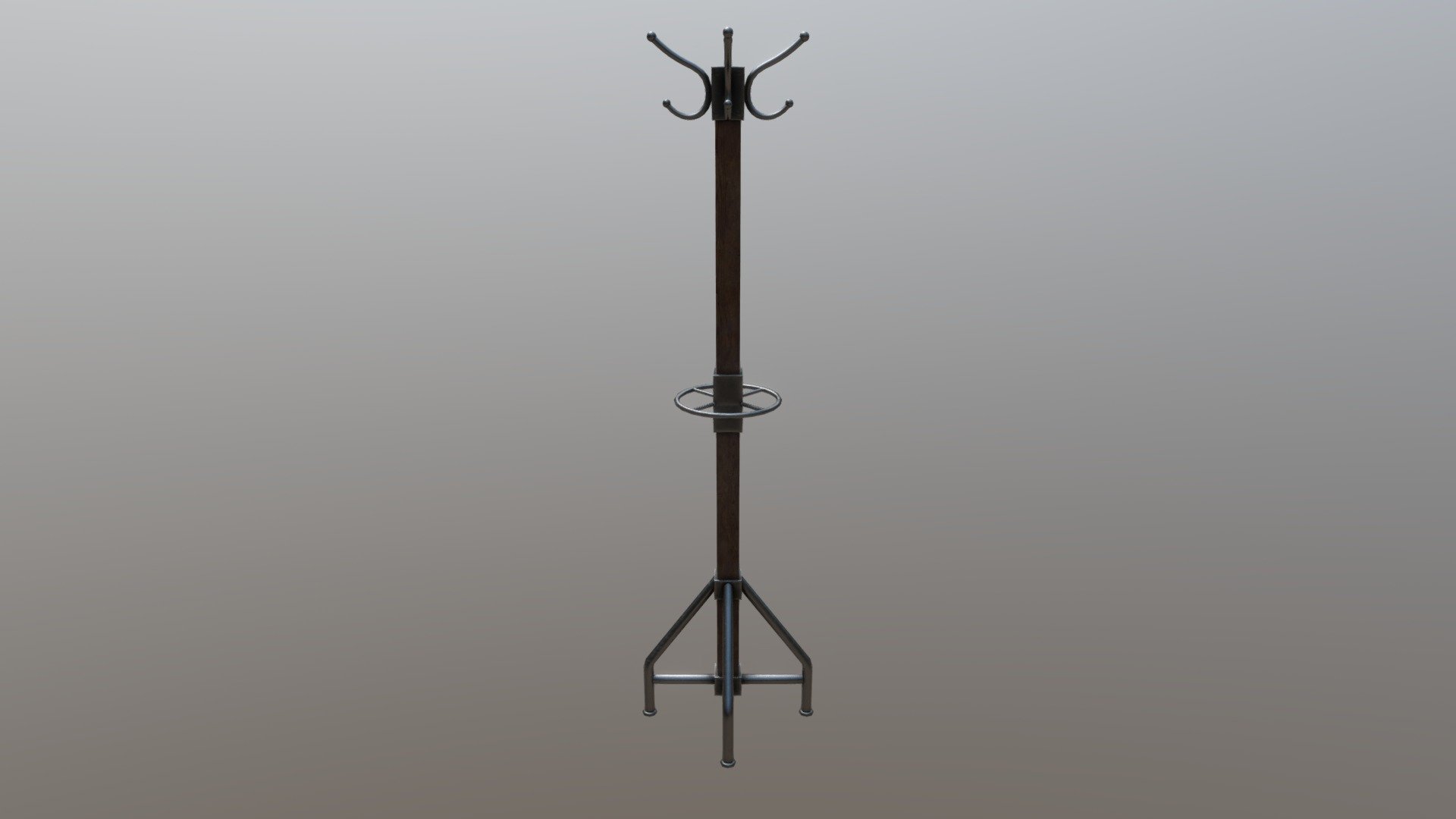 1950's Coat Tree - 3D model by Shadax [5c56d53] - Sketchfab