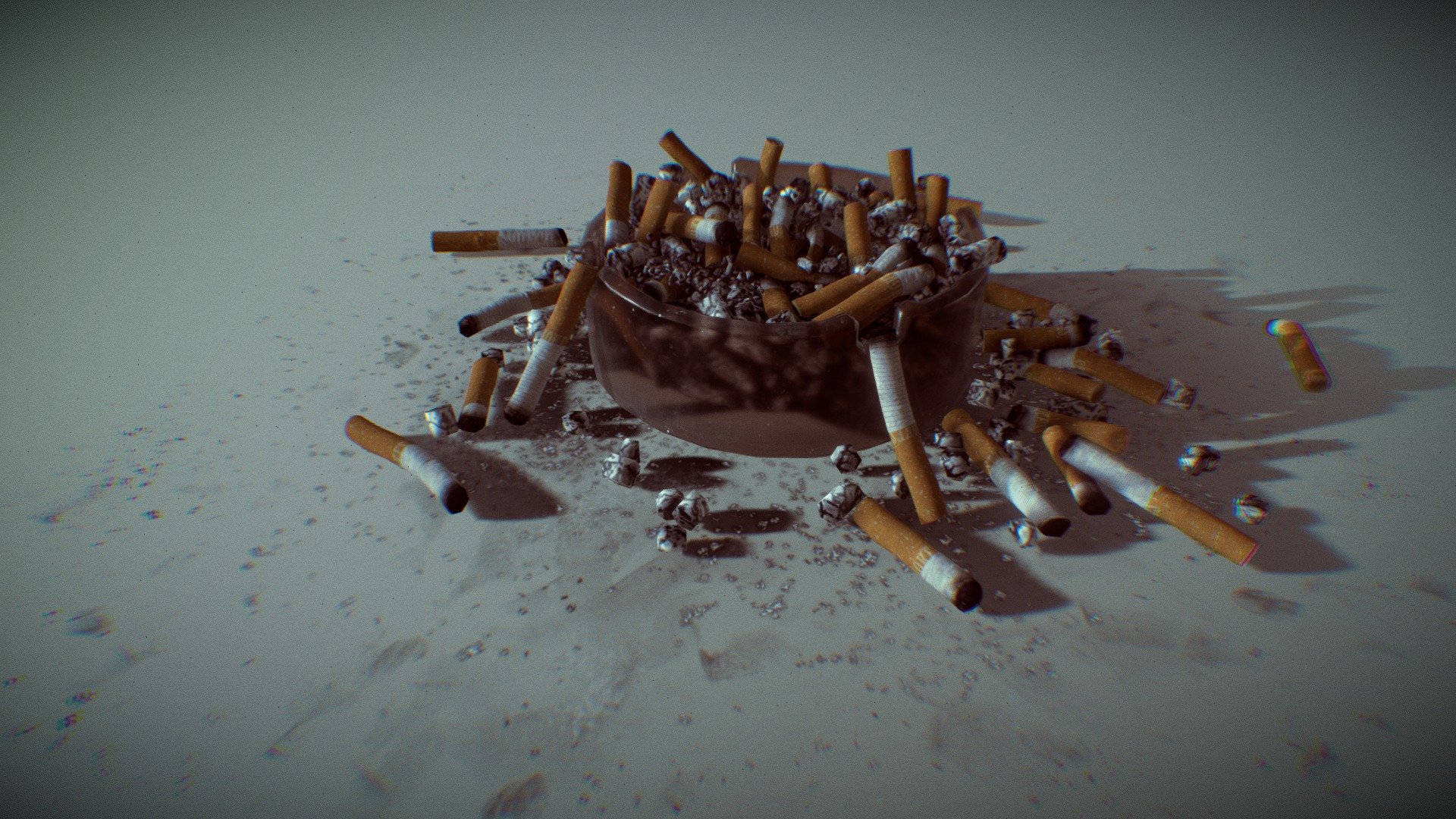 PTish exceptionally full ashtray - Download Free 3D model by schmoldt ...