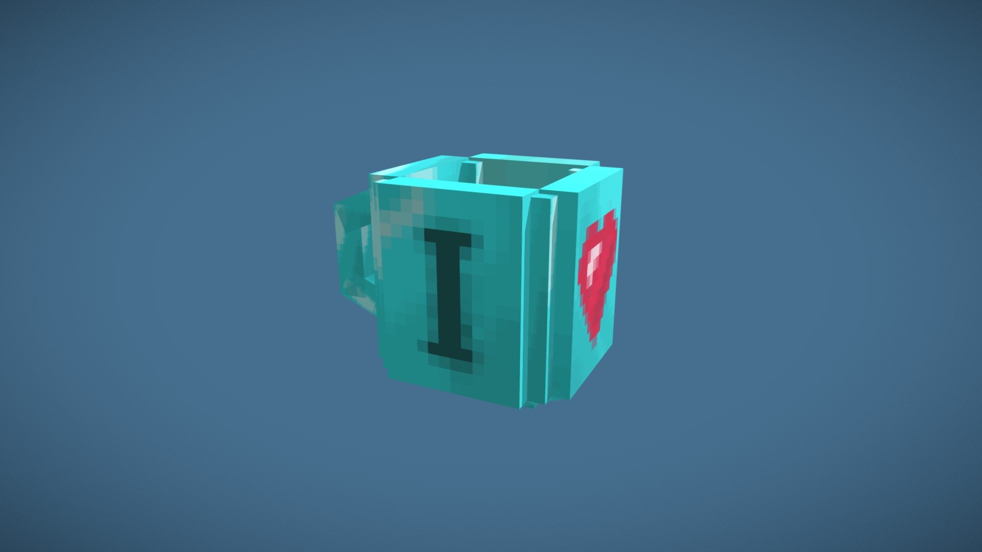 Cup "I Love Minecraft" - 3D model by Light (@lighteezy) [5c5a6b4 ...