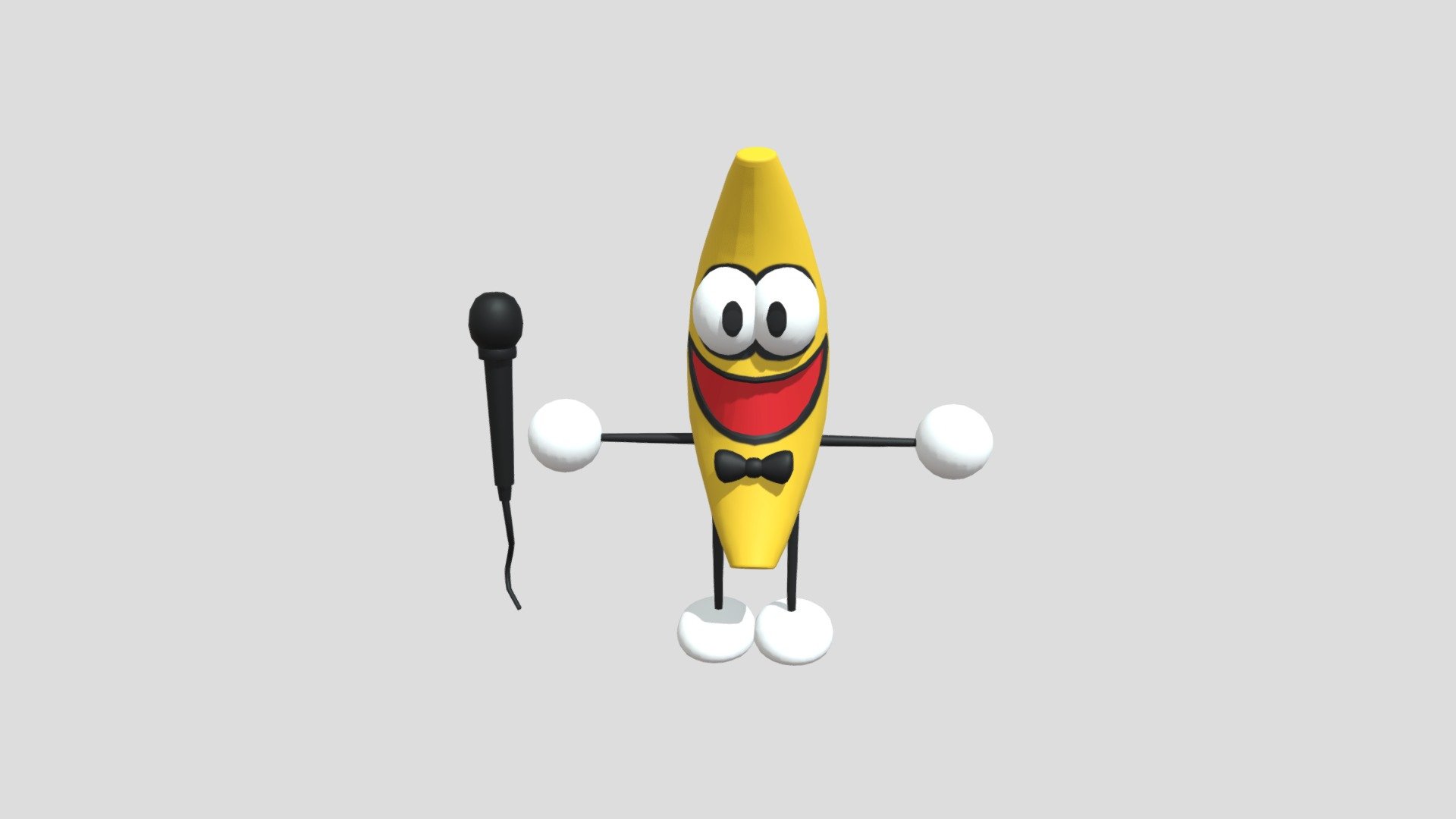 swbg-dancing-banana-old-style - Download Free 3D model by Cartoon cat ...