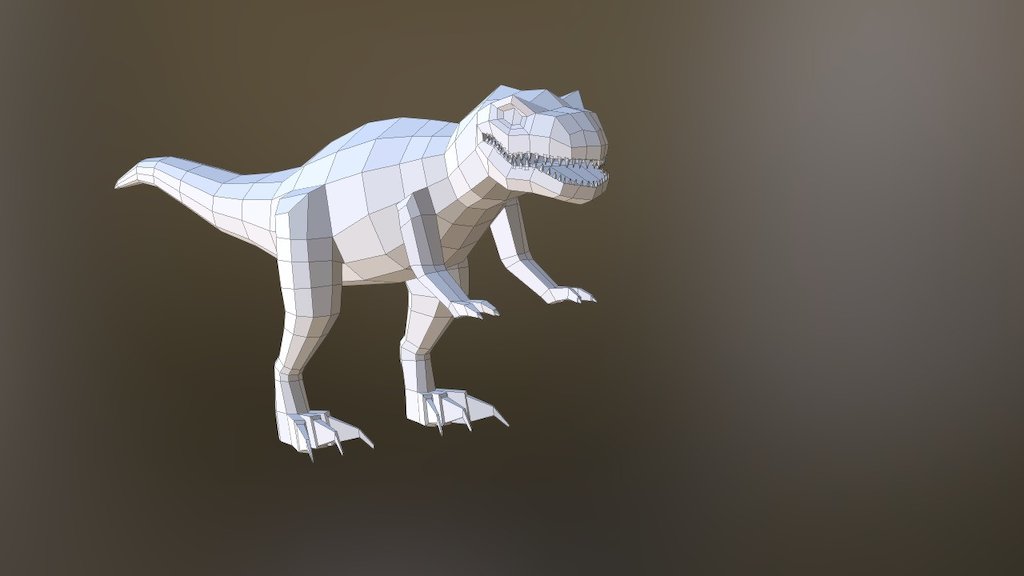 Low Poly T Rex Model Cadiaan - 3D model by cadiaan [5c5e02a] - Sketchfab
